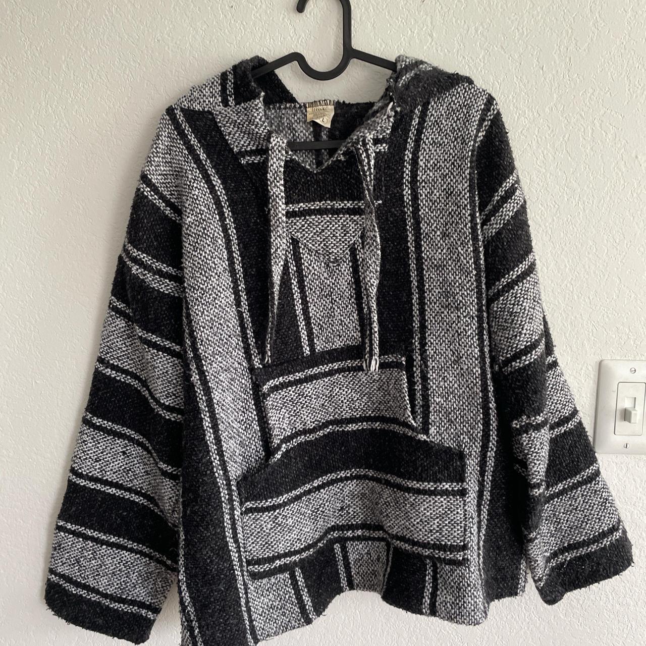 Black and White Drug Rug - Depop