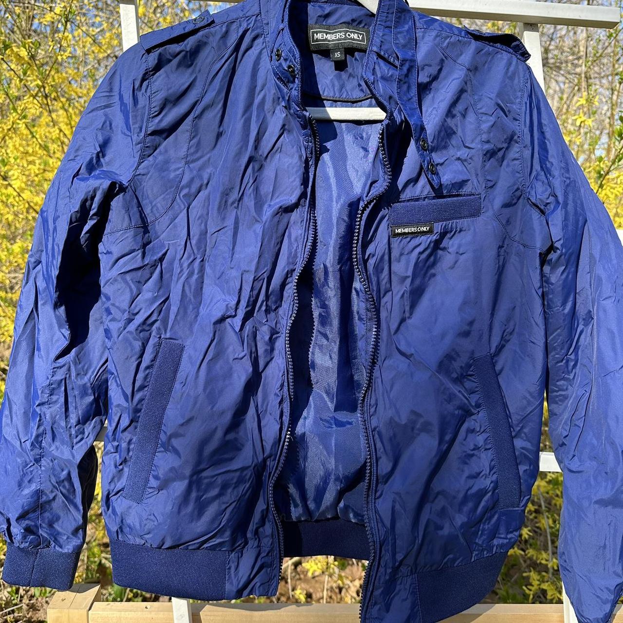 Blue Member’s Only Jacket Color: Blue Size:... - Depop