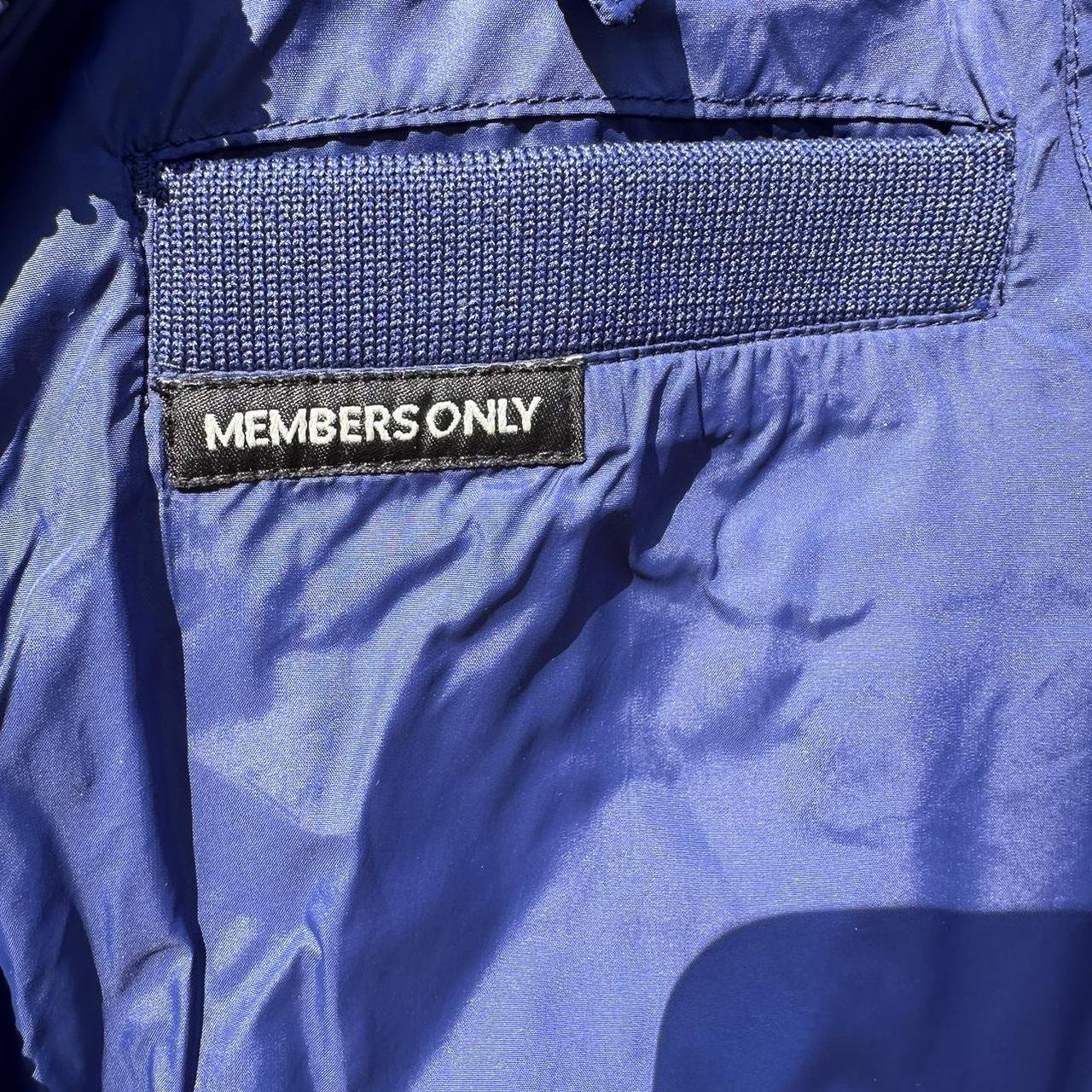 Blue Member’s Only Jacket Color: Blue Size:... - Depop