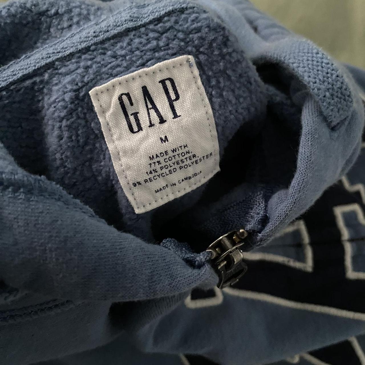 Dark blue Gap zip up medium - Depop