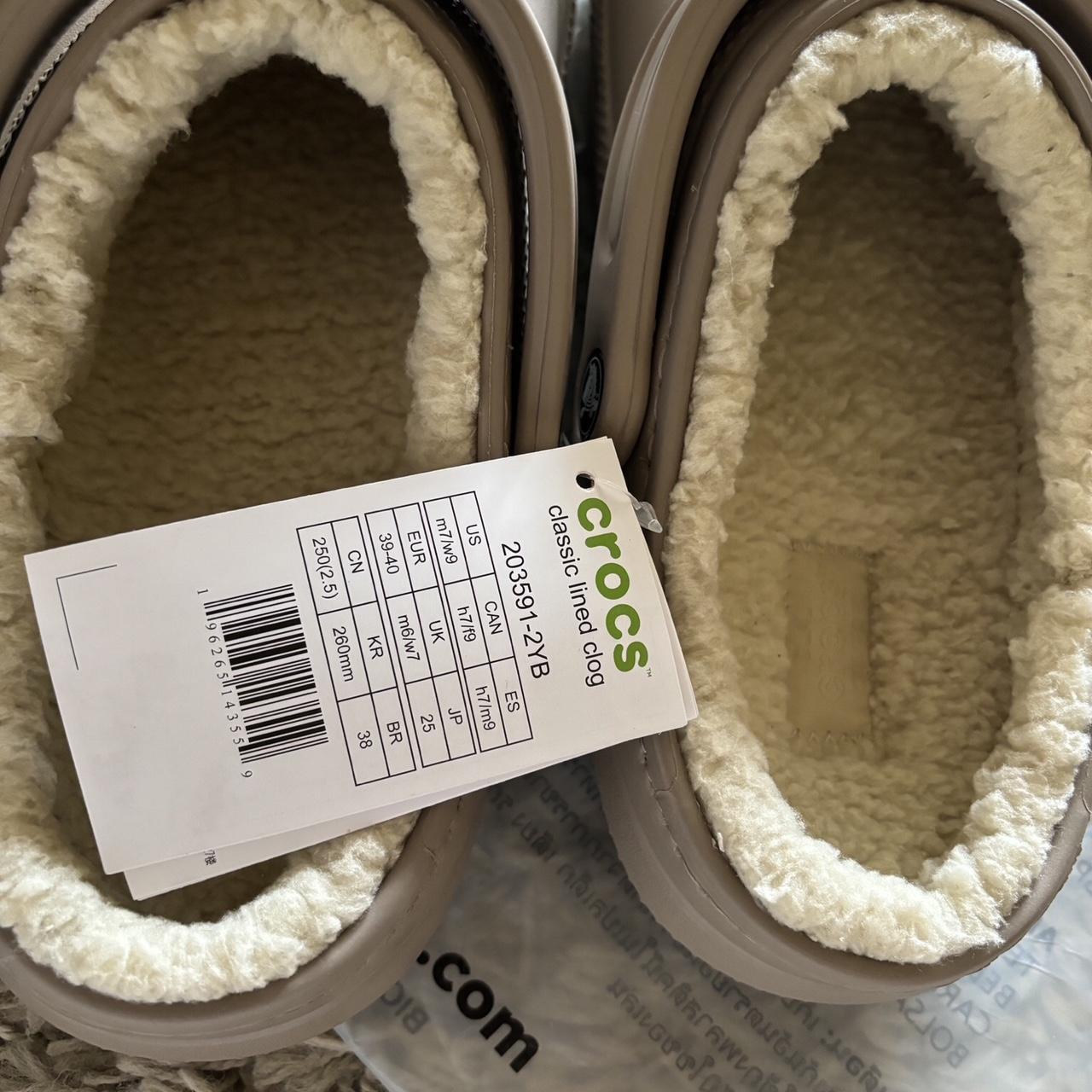 Fleece lined crocs brand new Men’s size 6 women’s... - Depop