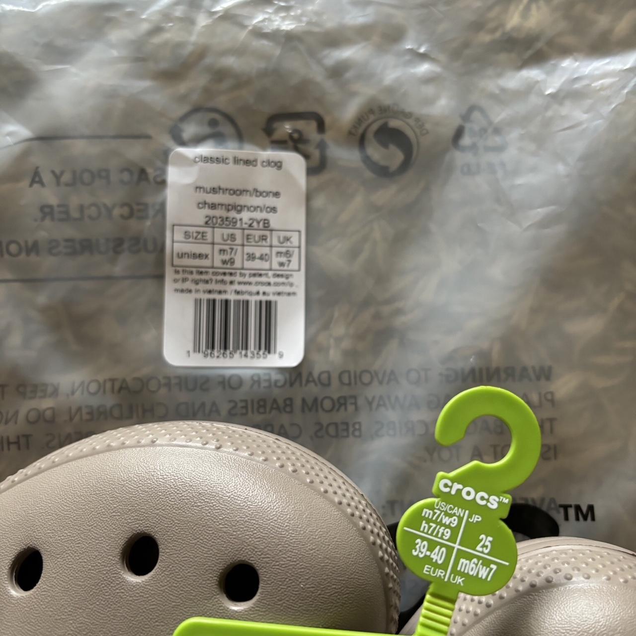 Fleece lined crocs brand new Men’s size 6 women’s... - Depop