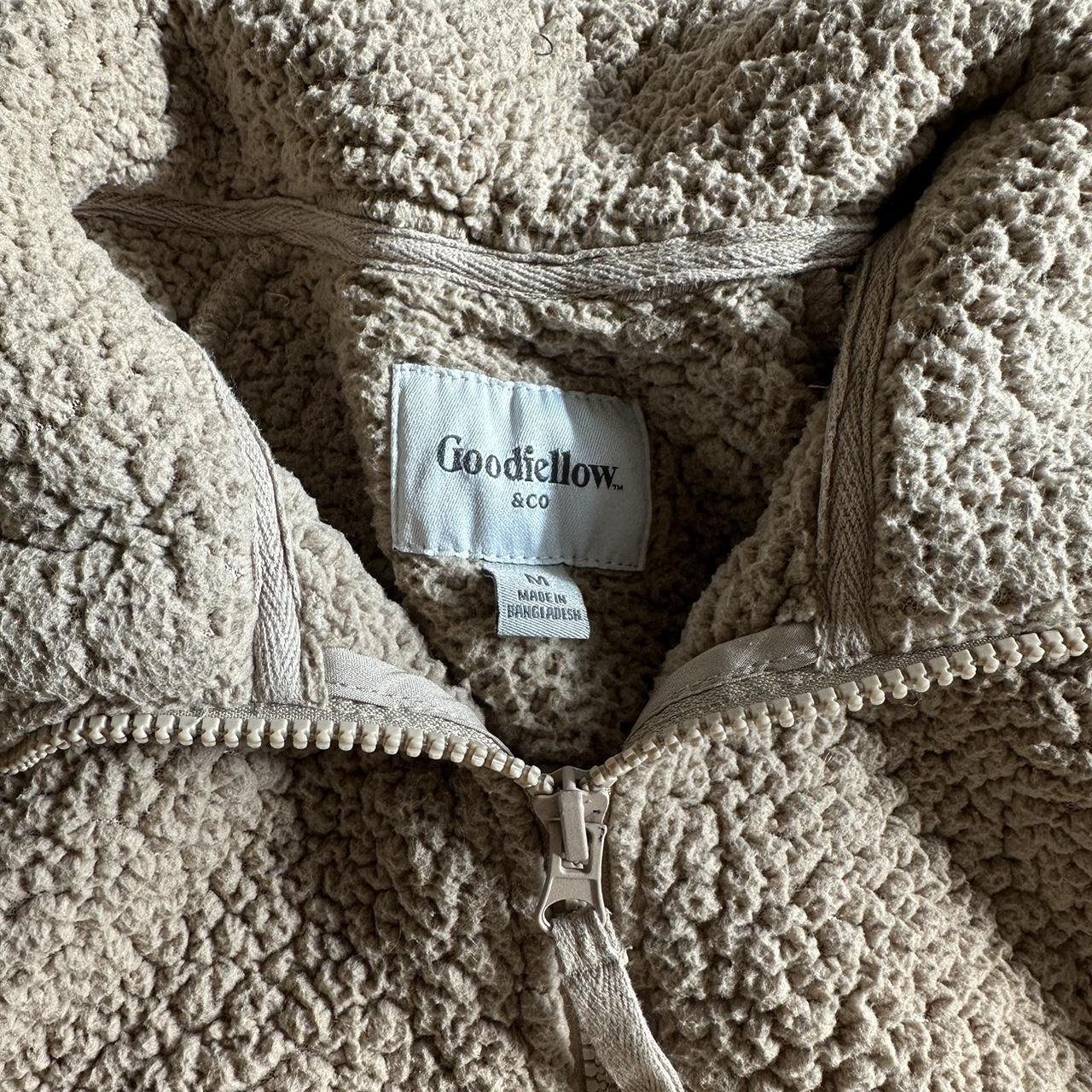 Goodfellow & Co Tan Fleece Quarter Zip size M - Depop