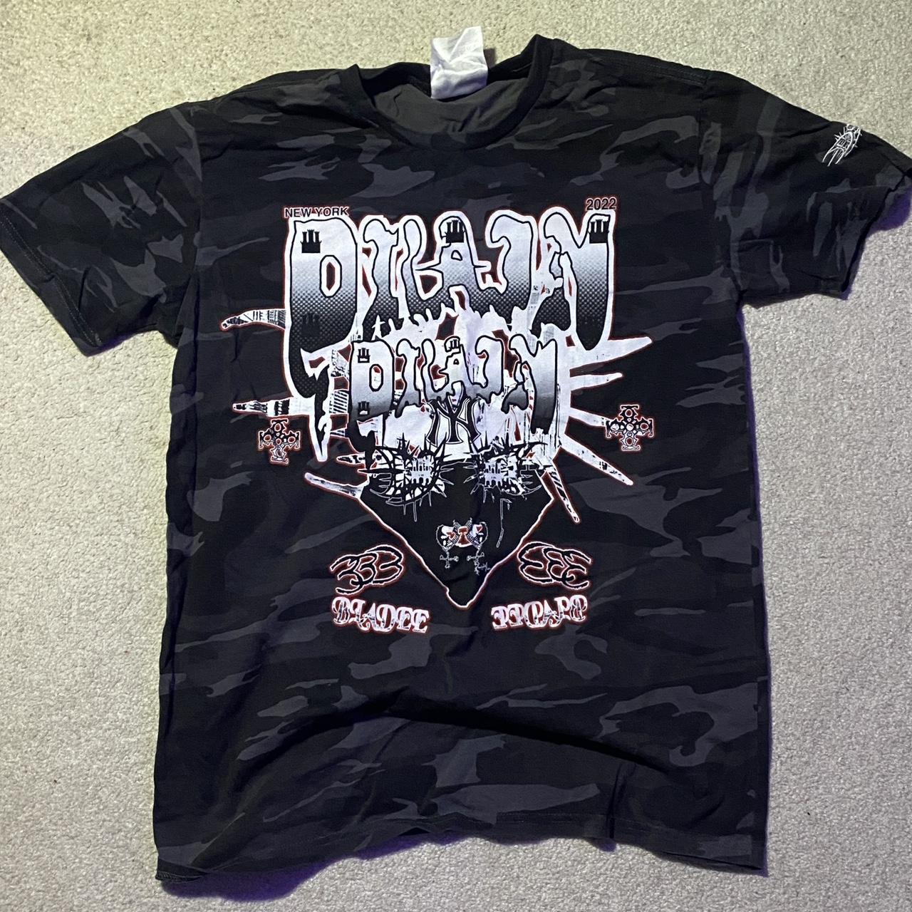 Bladee/Drain Gang Face Shield Camo NYC Pop up... - Depop