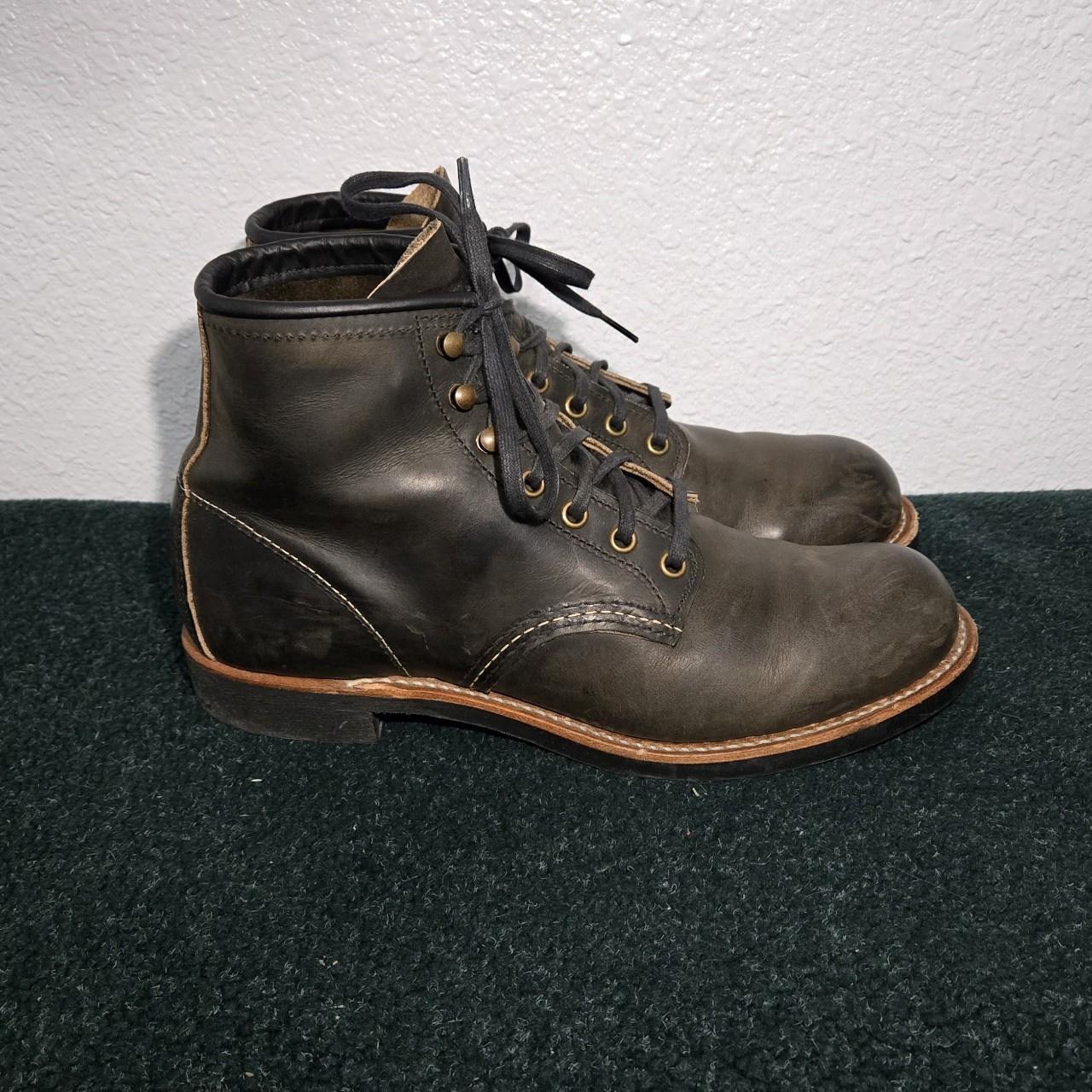 Men's 8D Red Wing Blacksmith 3341 Charcoal Rough &... | Depop
