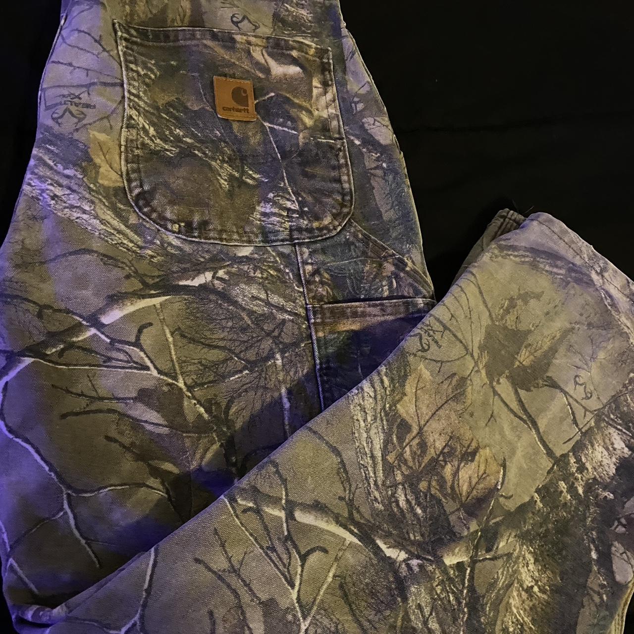 carhartt x realtree cargo pants heavyweight - Depop
