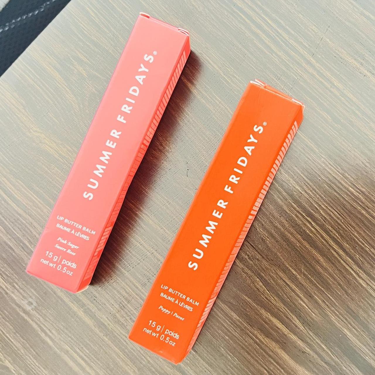 Summer Fridays lip butter balm in poppy flavour... | Depop