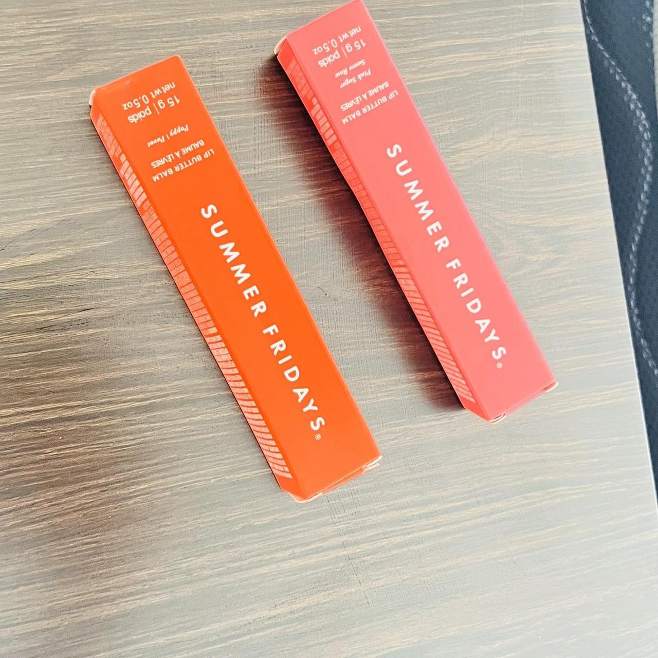 Summer Fridays lip butter balm in poppy flavour... | Depop
