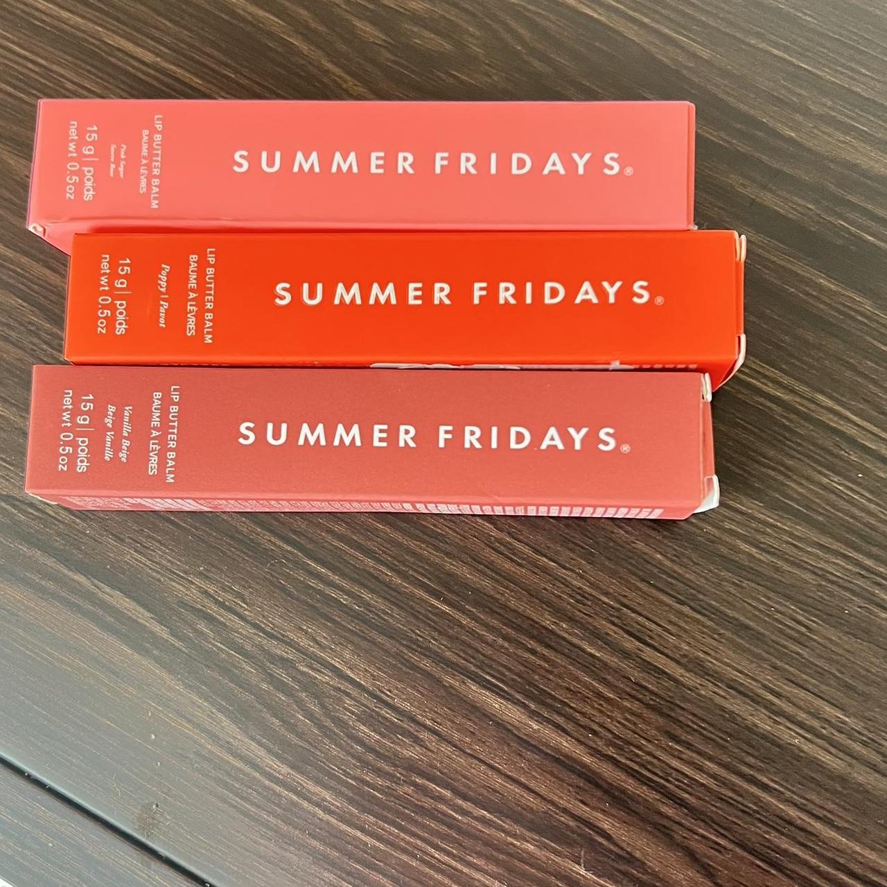 Summer Fridays lip butter balm in poppy flavour... | Depop