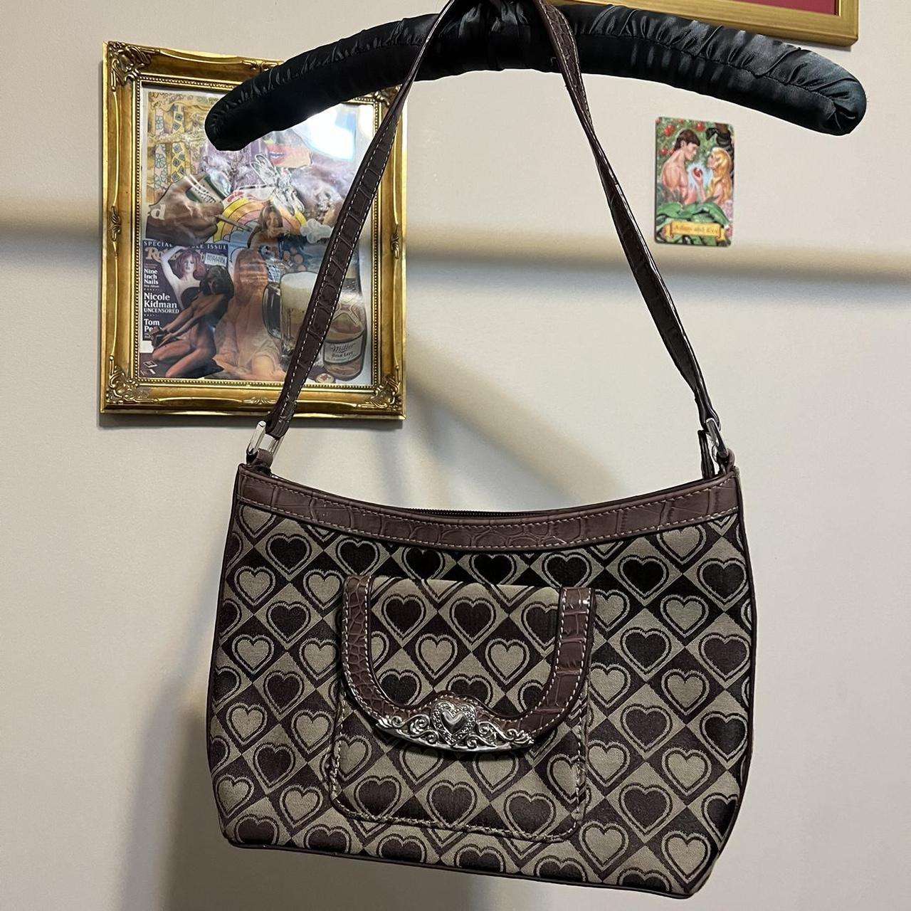 small brown purse with heart detail 🤎 - Depop