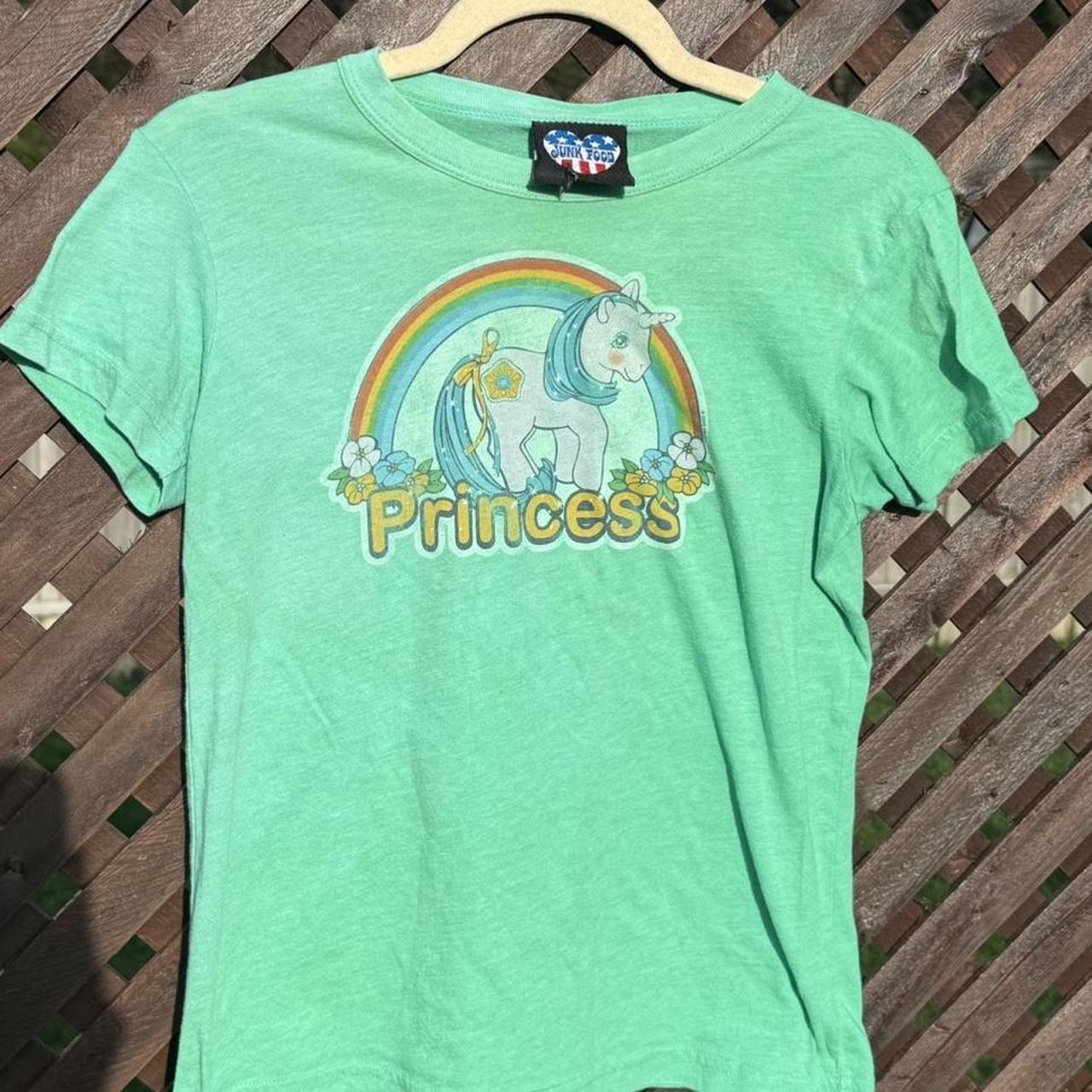 Green My Little Pony Princess tee slight pilling... | Depop