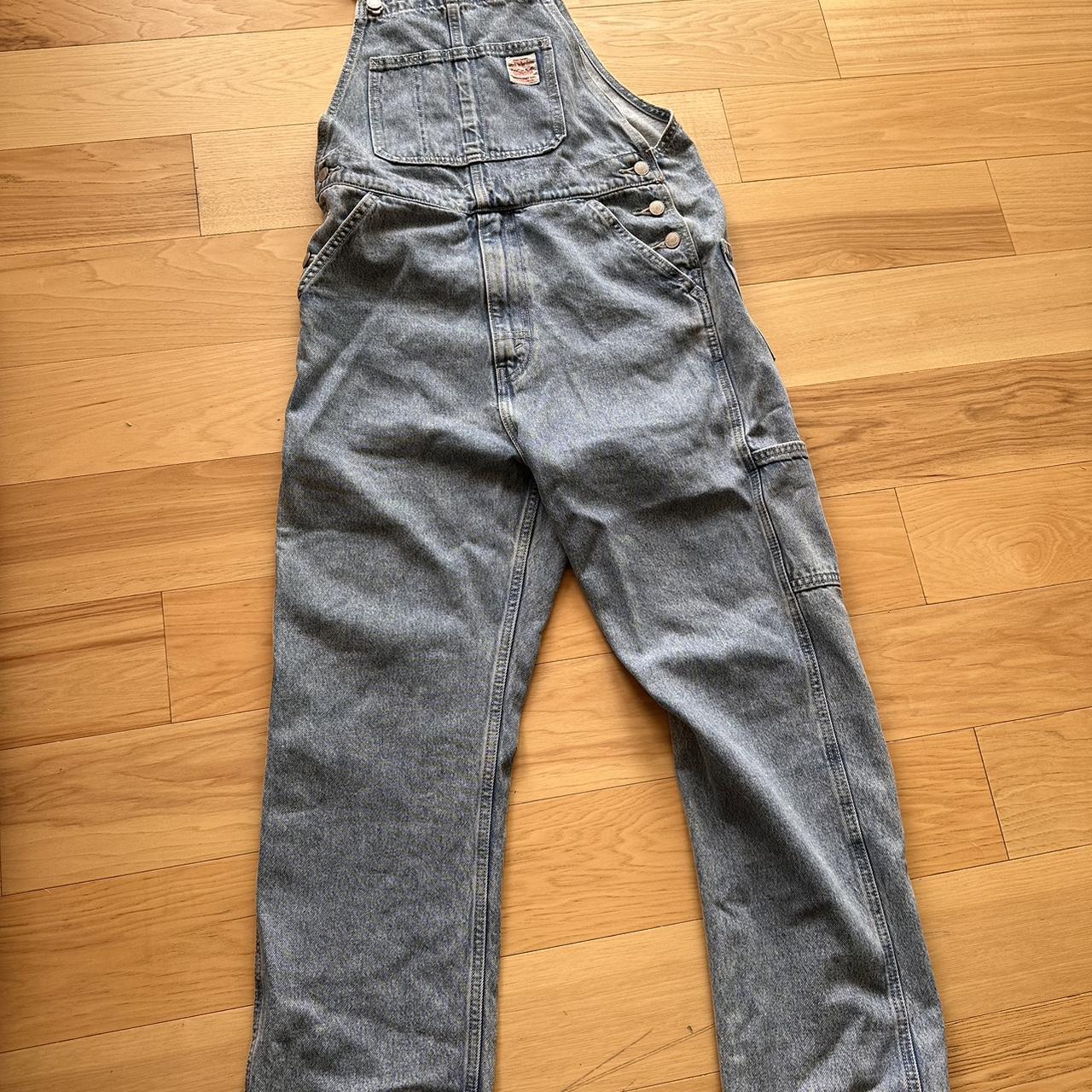 Mens Small levi overalls, brand new, worn once,... - Depop
