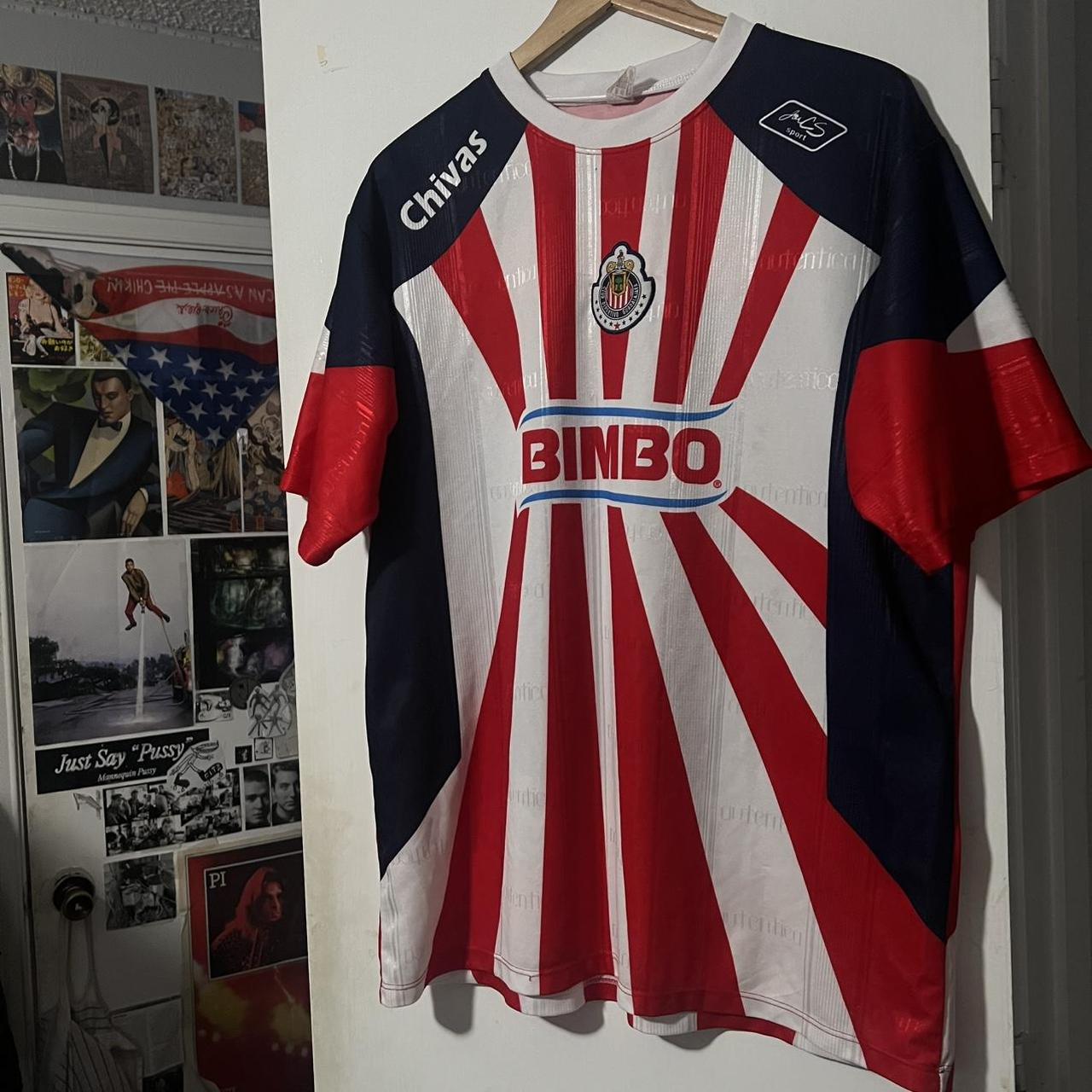 men's large authentic chivas guadalajara home... | Depop