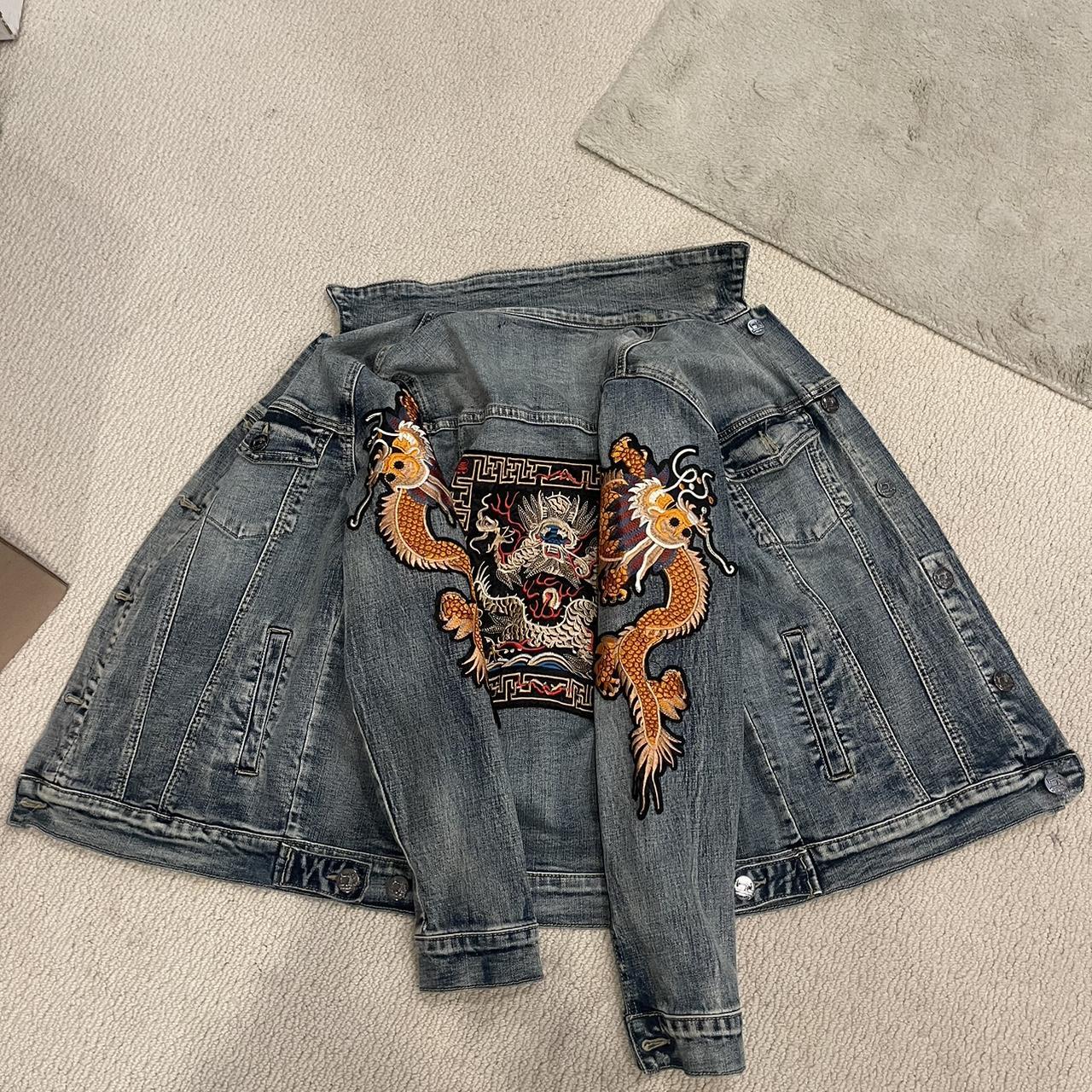 designed damati jean jacket - Depop