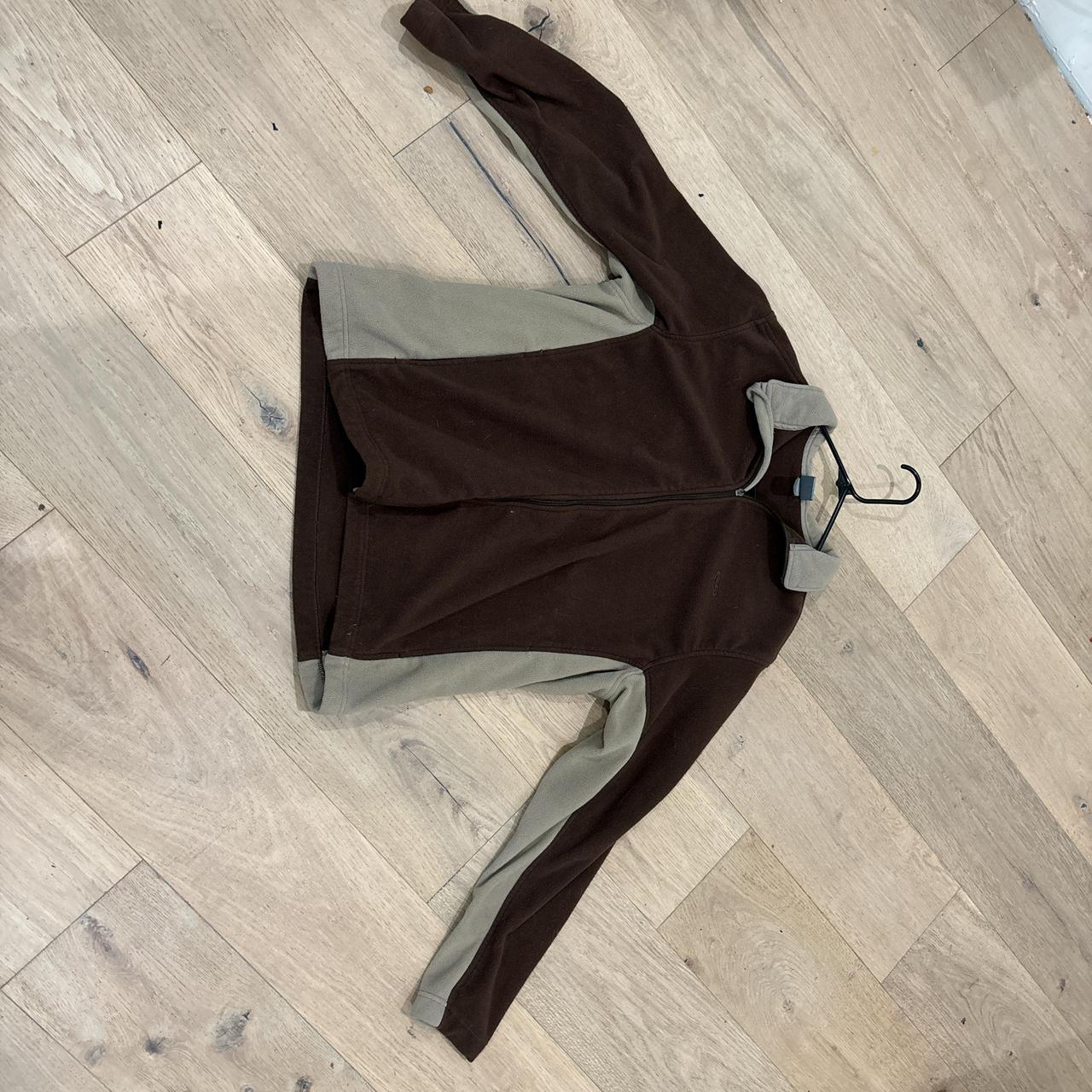 Brown and tan champion sweater no flaws - Depop