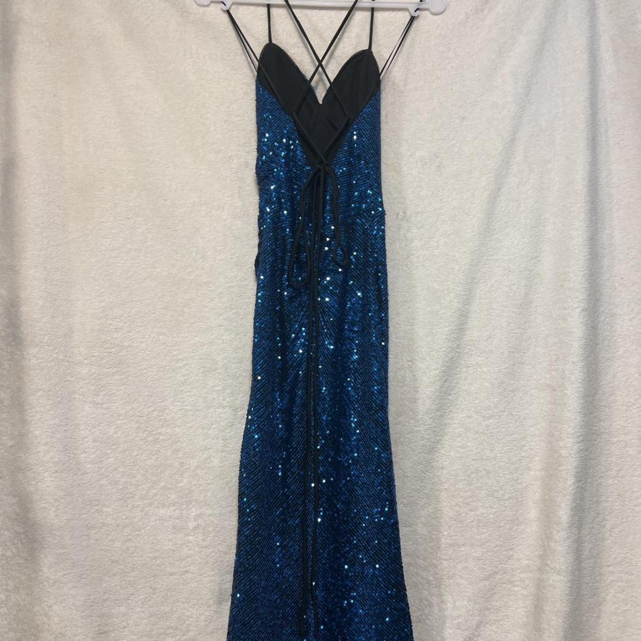 Crystal Doll Women's Dress - Blue/Black - 1 – Blue co… - Gem