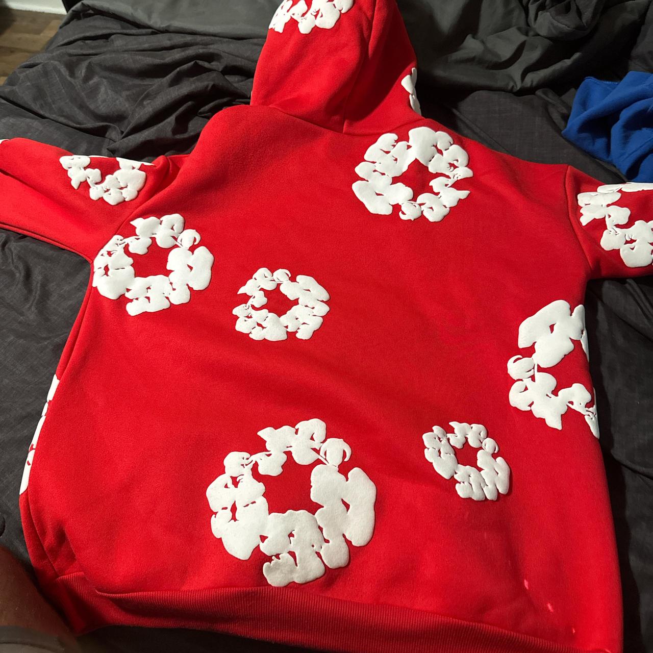 demon tear hoodie worn once small - Depop