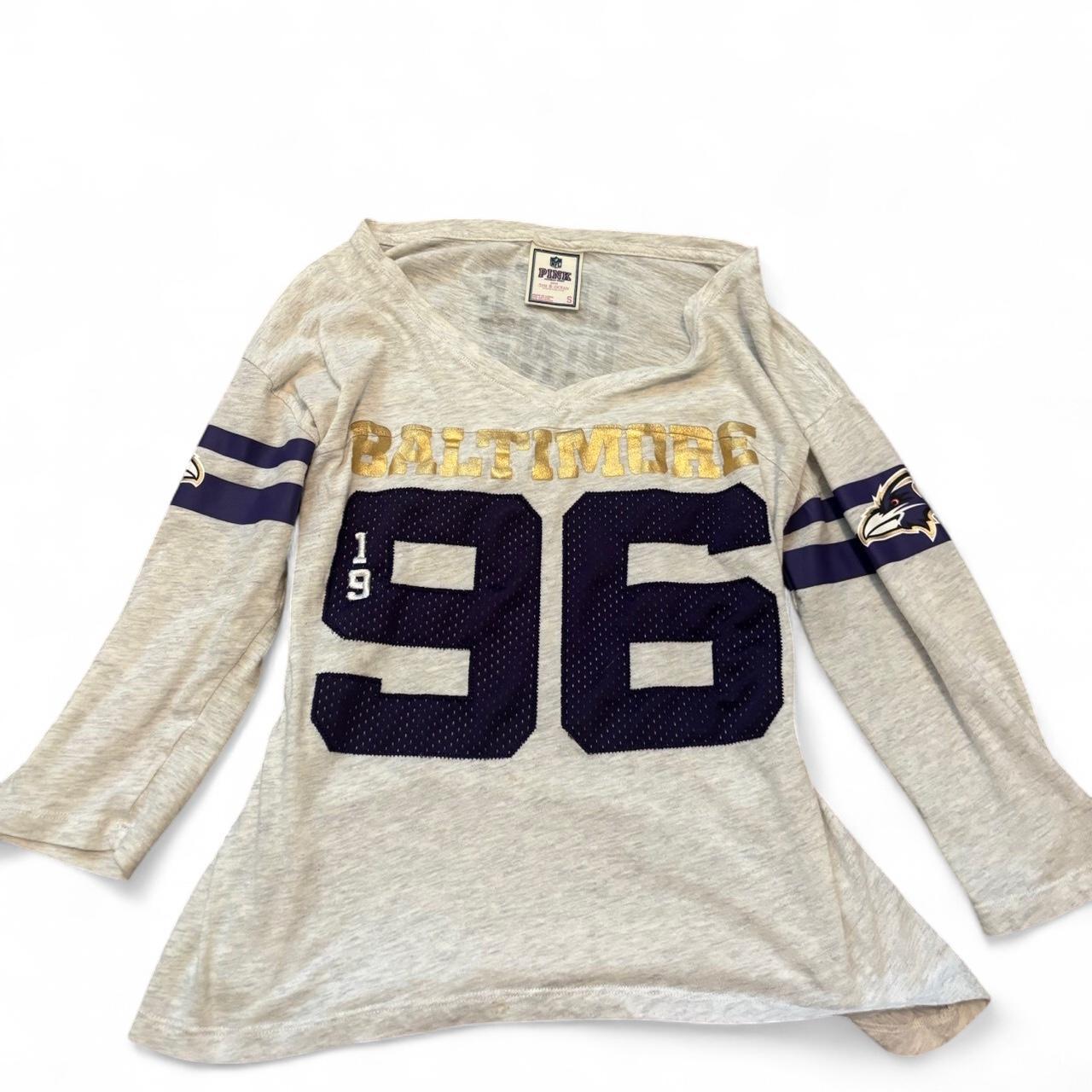 Grey and blue NFL baltimore ravens 96 Victoria's... | Depop
