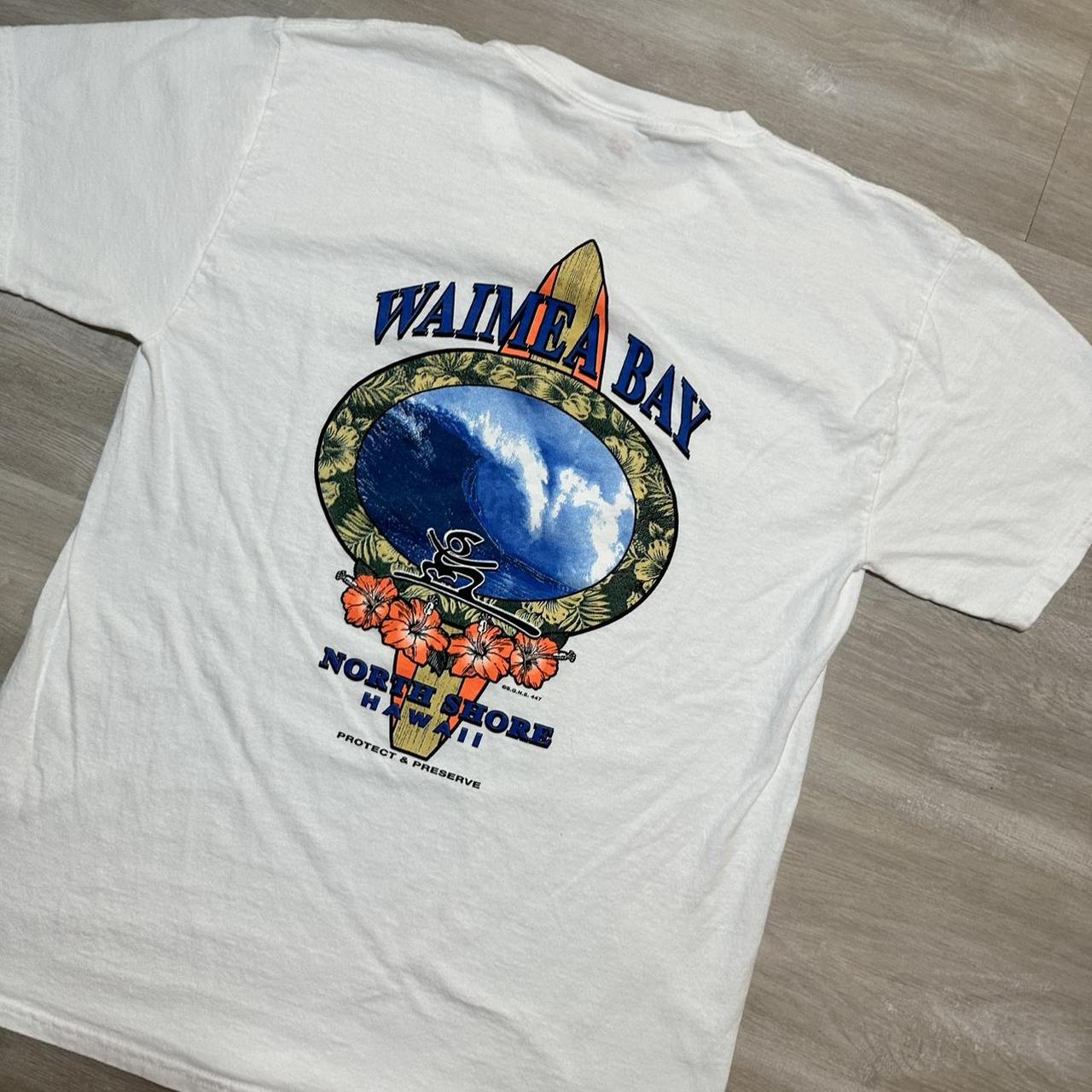 Vintage Y2K surf style skater tribal Hawaii tee... | Depop