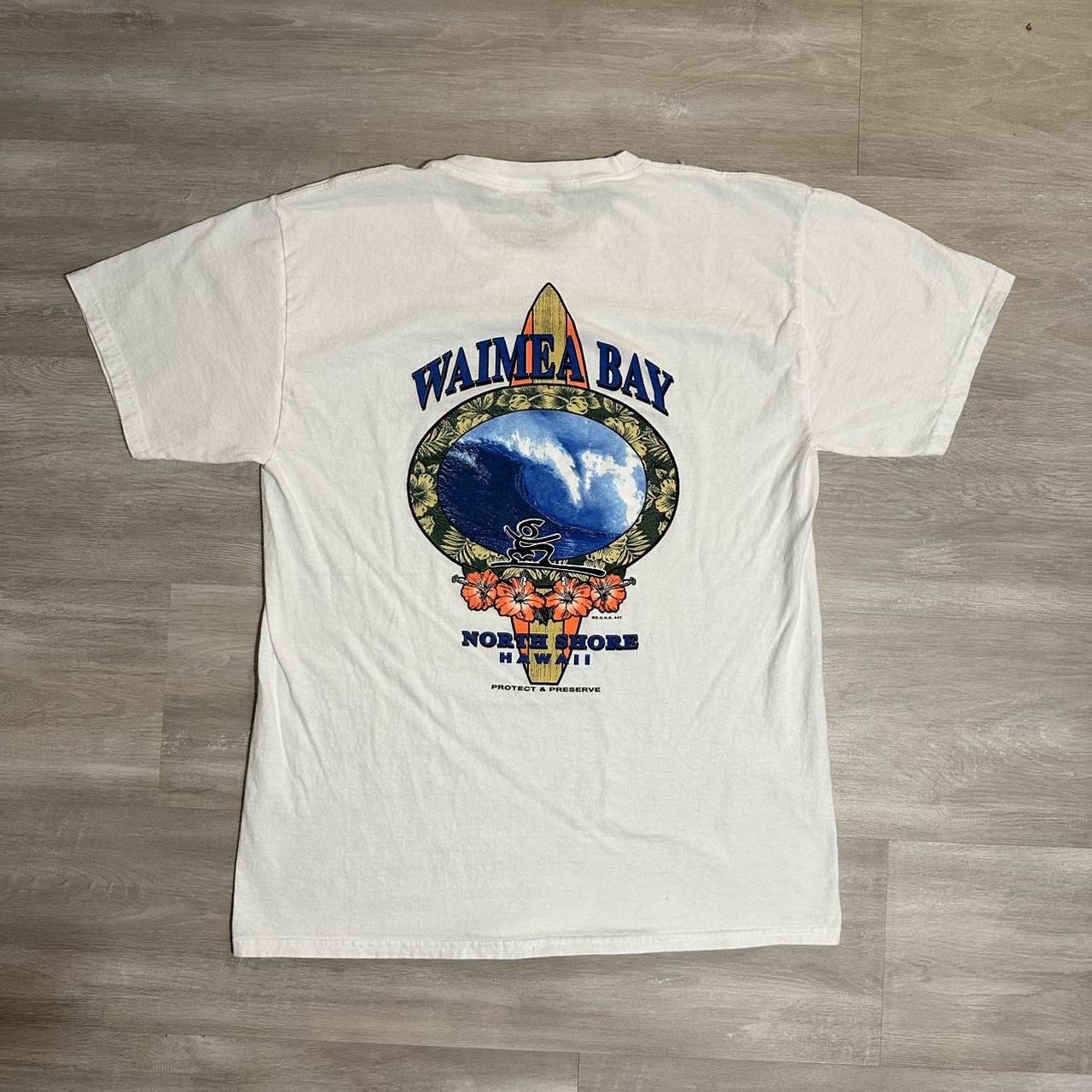 Vintage Y2K surf style skater tribal Hawaii tee... | Depop