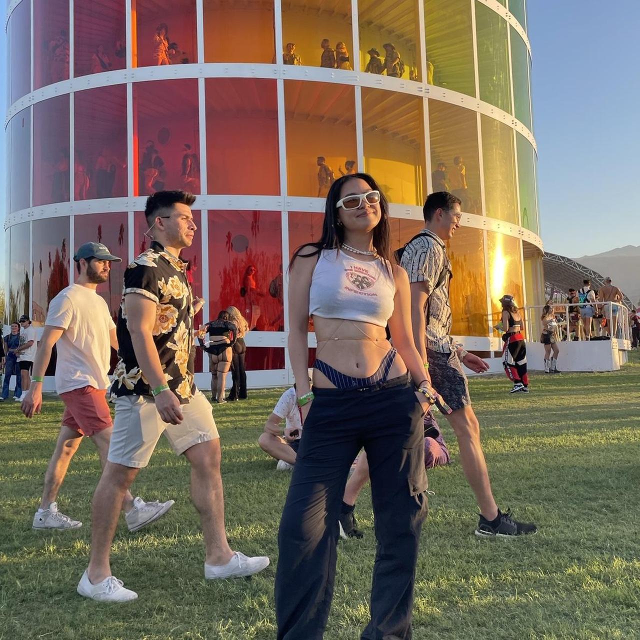 Lexxola Neo White Honey Sunglasses Condition 10/10 -... - Depop