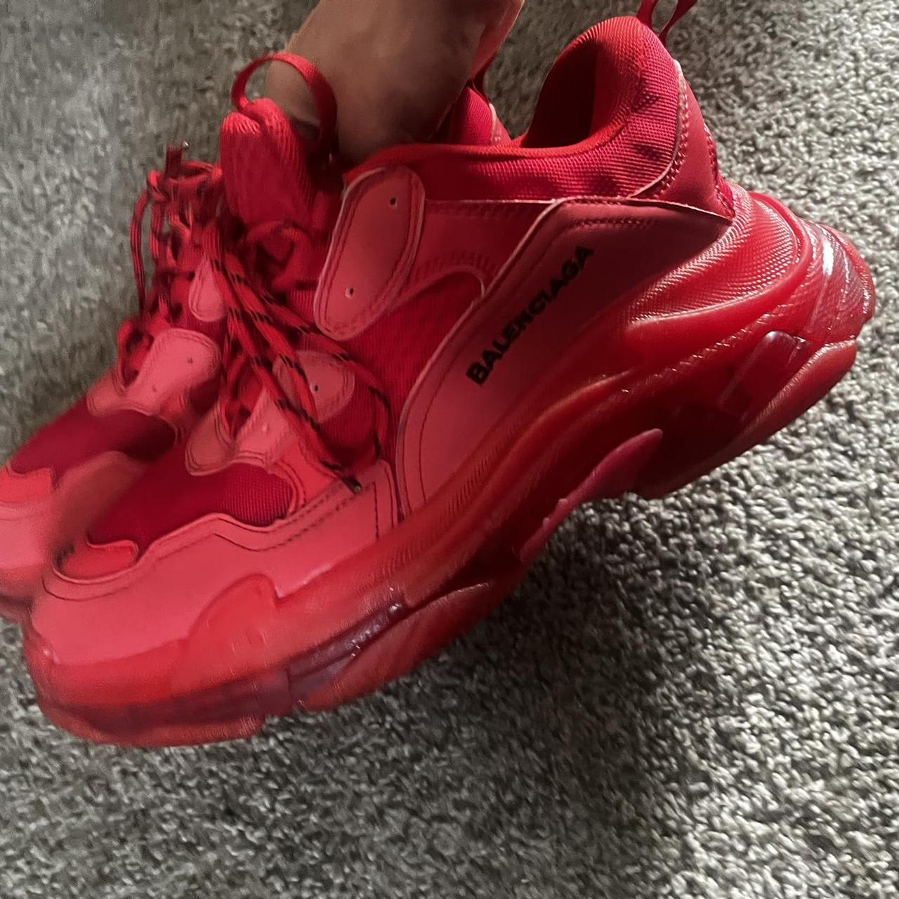 Red tripple s balenciagas #balenciaga #shoes... - Depop