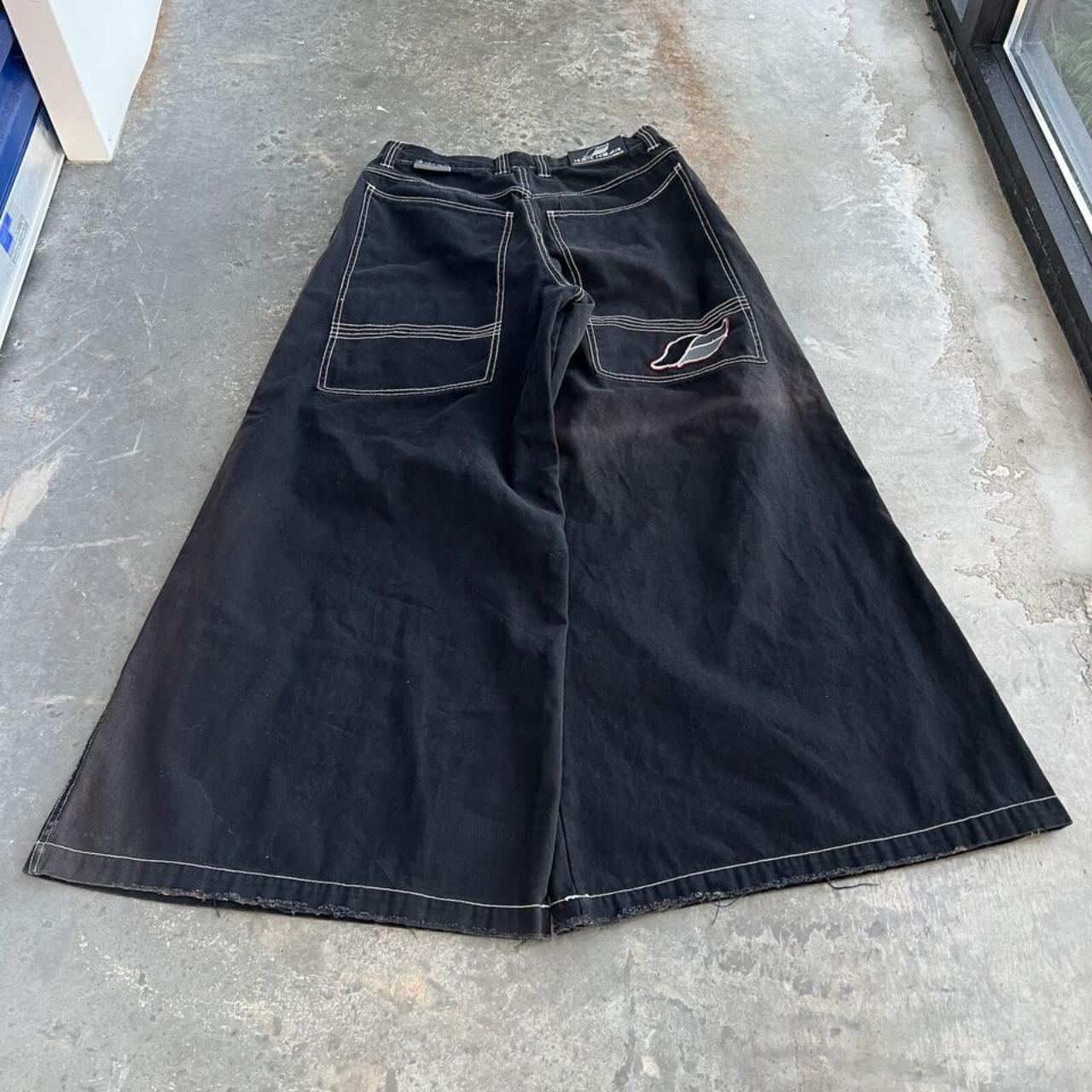 Vintage 90s Rave KikWear SUPER WIDE LEG Jeans 32W x... - Depop