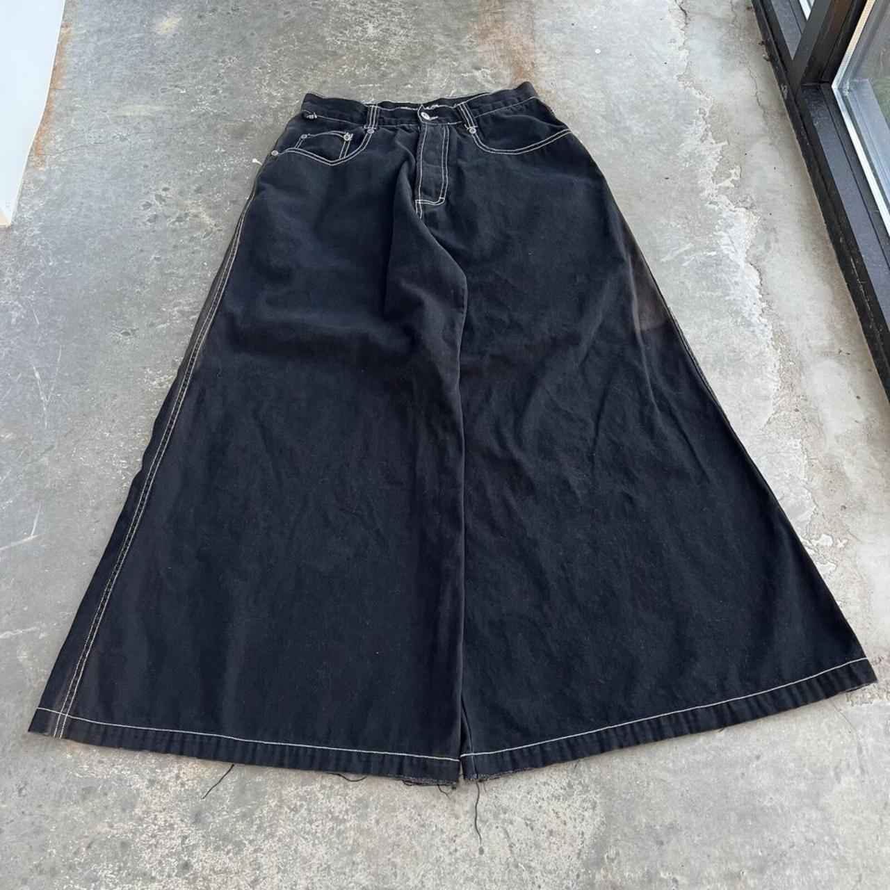 Vintage 90s Rave KikWear SUPER WIDE LEG Jeans 32W x... - Depop