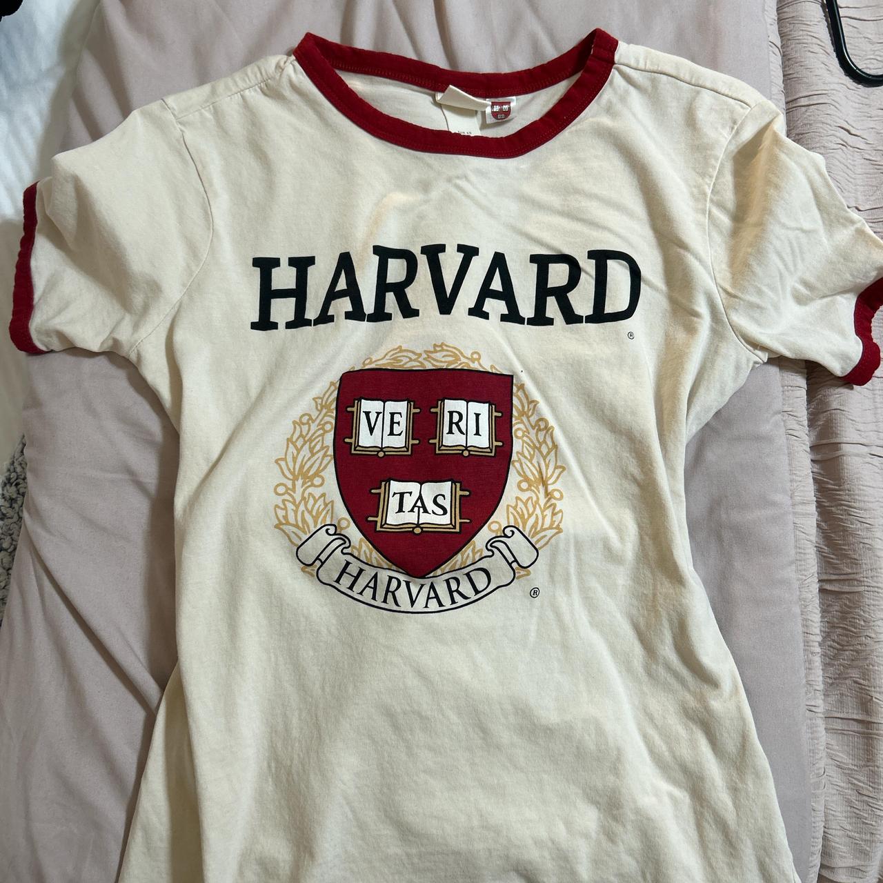 BRAND NEW H&M XS Harvard University red and white... | Depop
