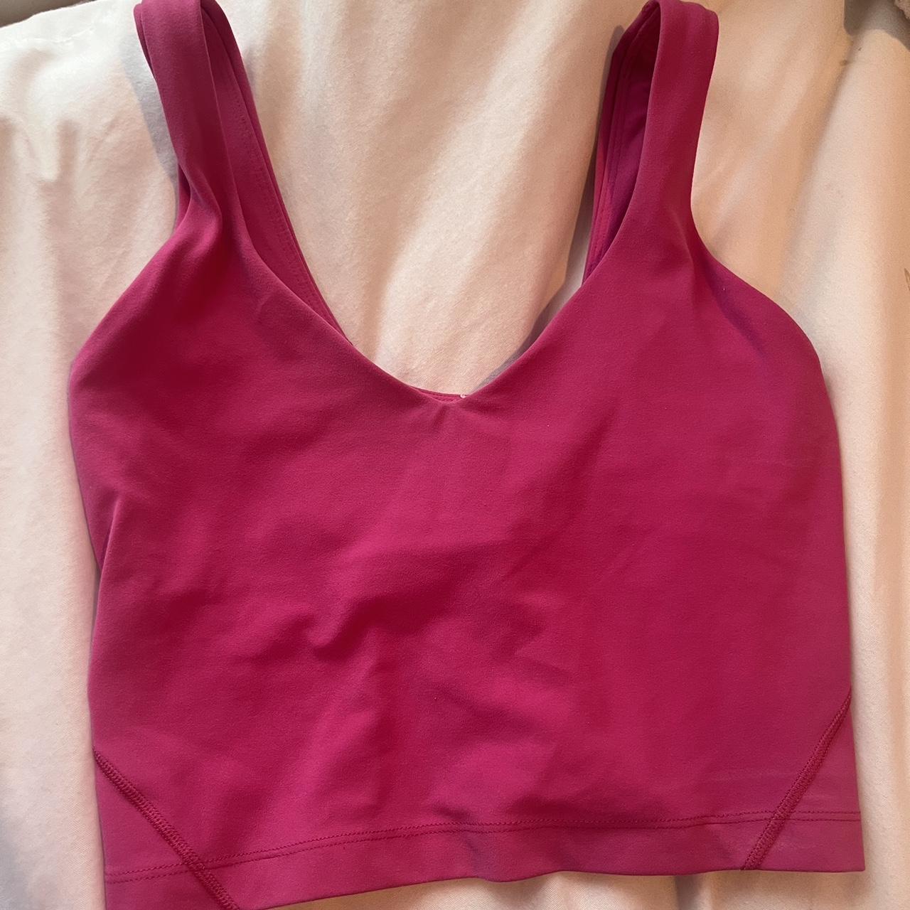 LULULEMON pink align tank size 0!! - Depop