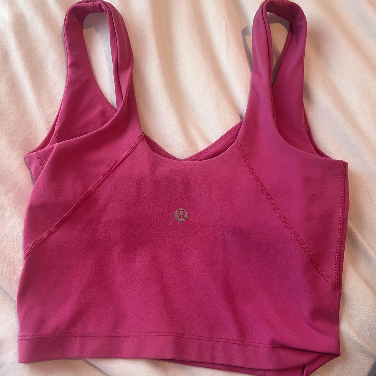 LULULEMON pink align tank size 0!! - Depop