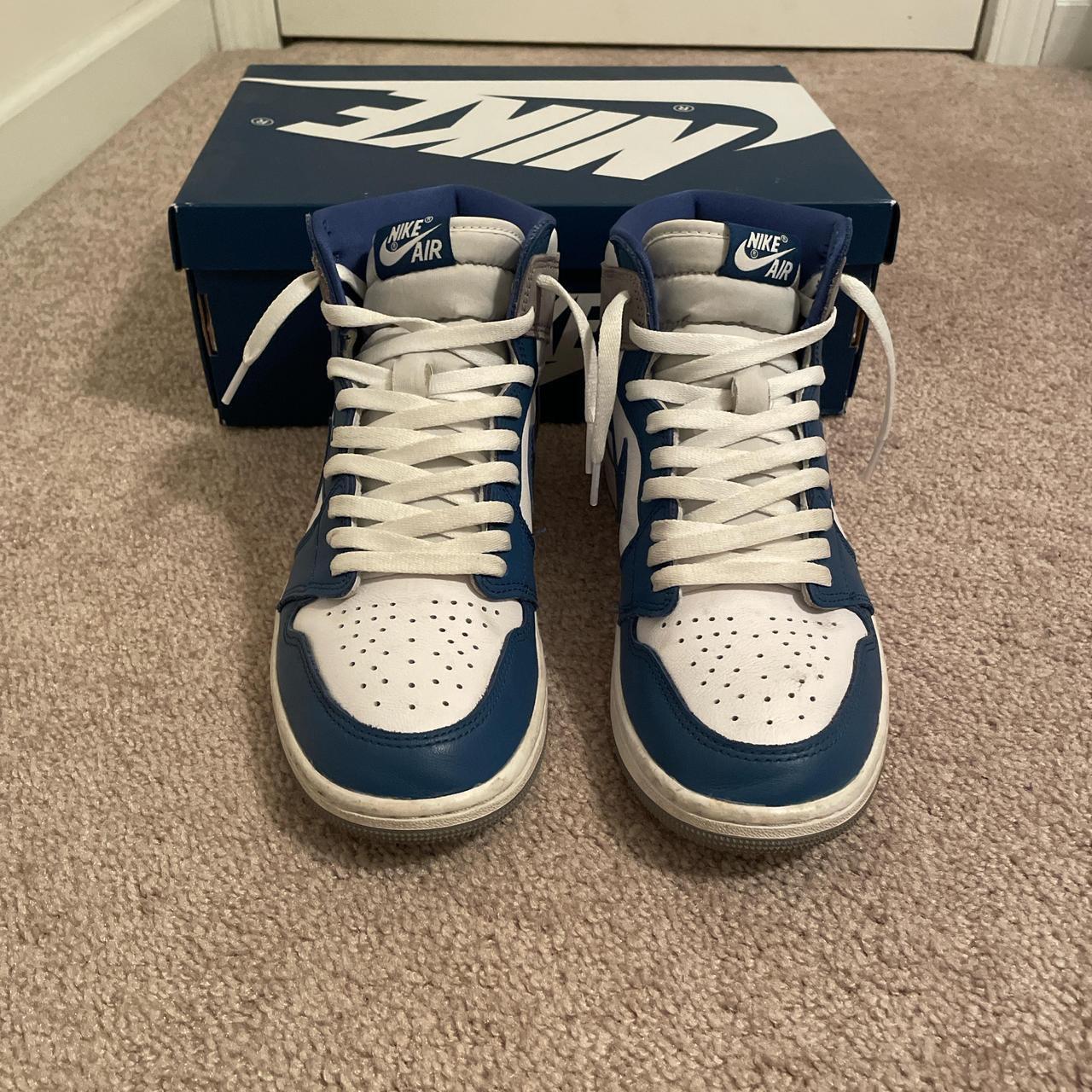 Jordan 1 Retro High OG True Blue size: 9,... - Depop