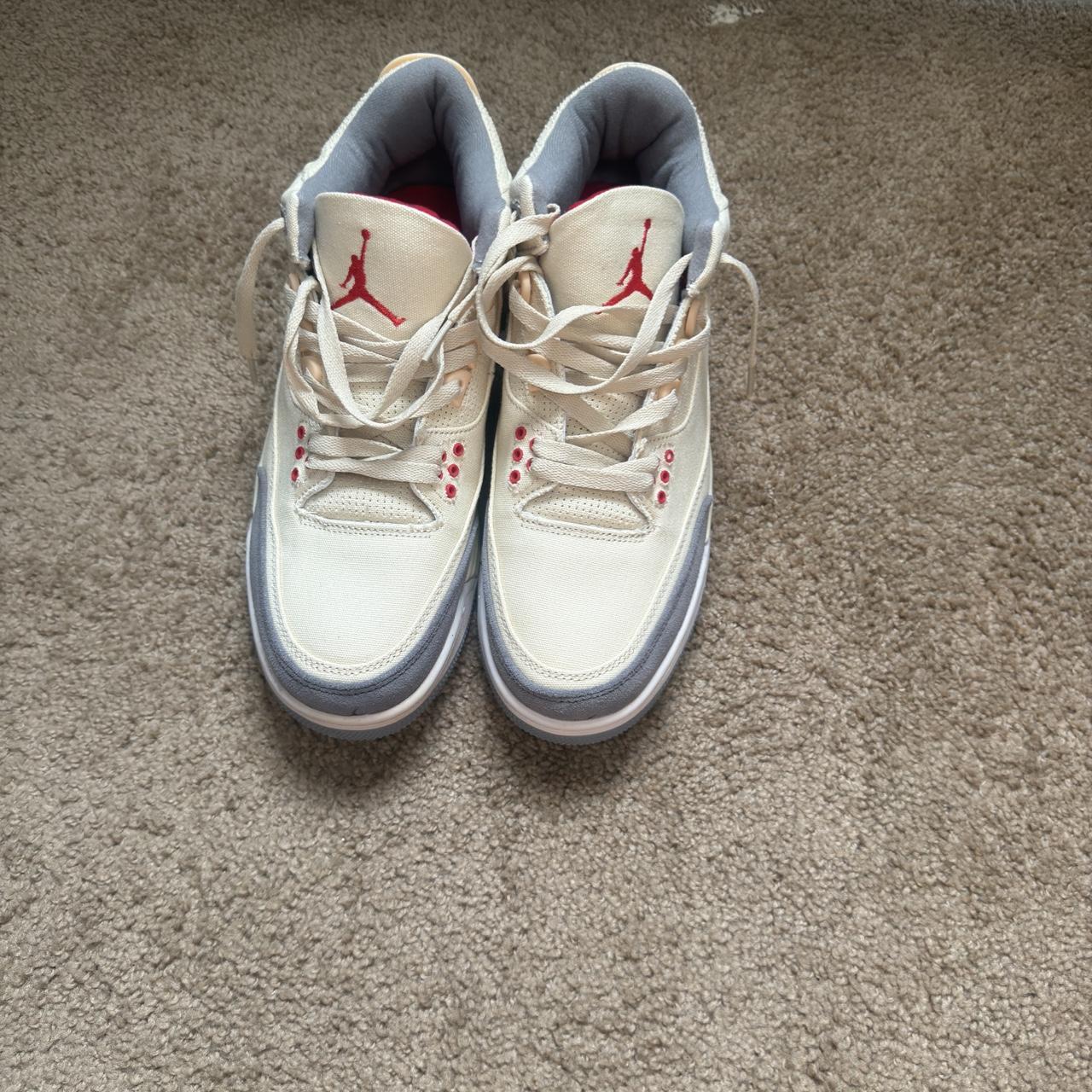 jordan Muslin 3s. Lightly worn great condition... - Depop