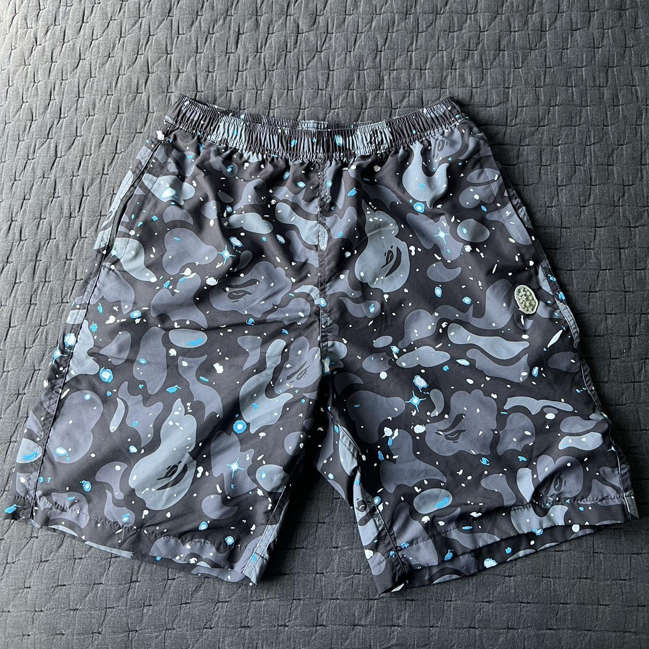 Bape Galaxy swimming trunks Size: Medium Condition... - Depop