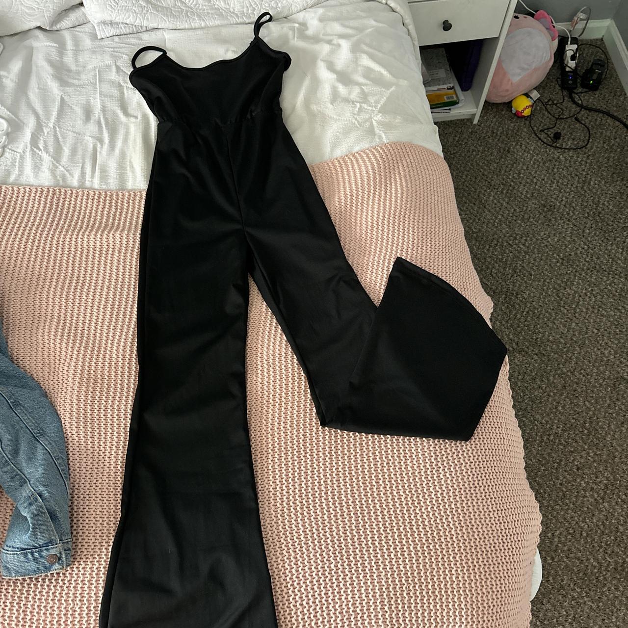 Never worn SHEIN XS jumpsuit black! - Depop