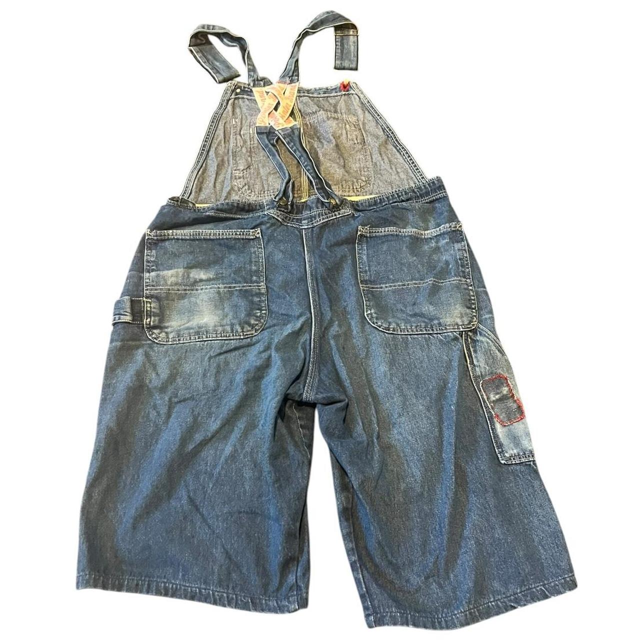 950-Pointer Brand Blue denim overalls with a vintage... - Depop
