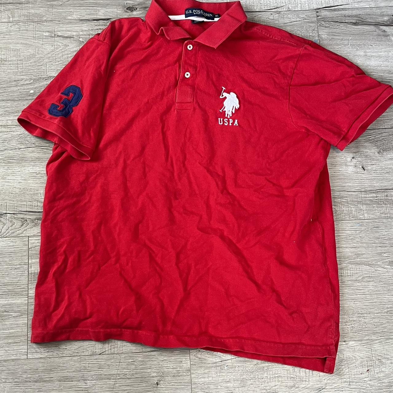 Polo Ralph Lauren red polo shirt Chief keef red... - Depop