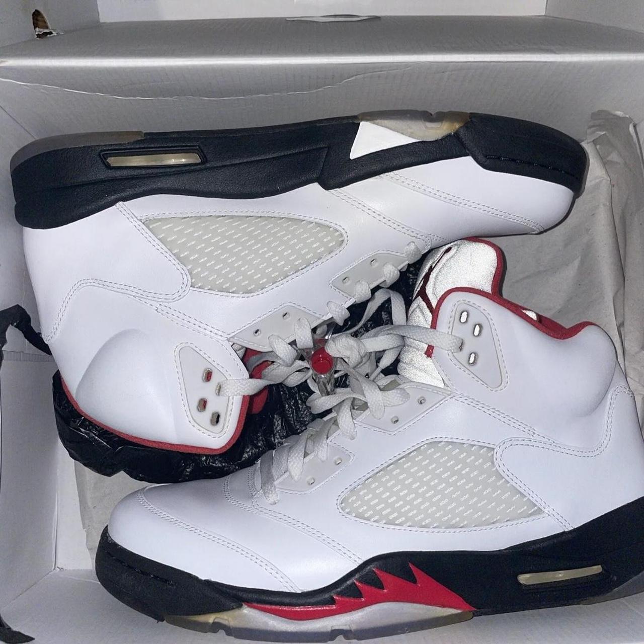Jordan fire red 5 (2013) Great condition Worn few... - Depop