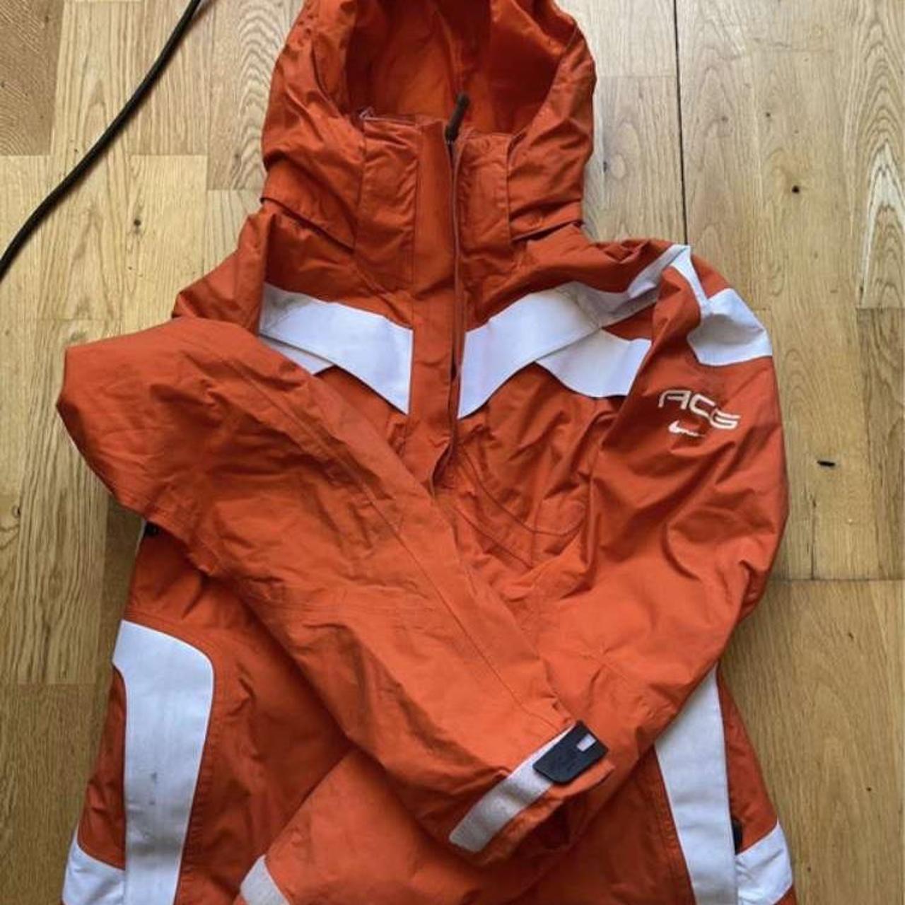 Nike ACG vintage ski jacket. Orange and... - Depop