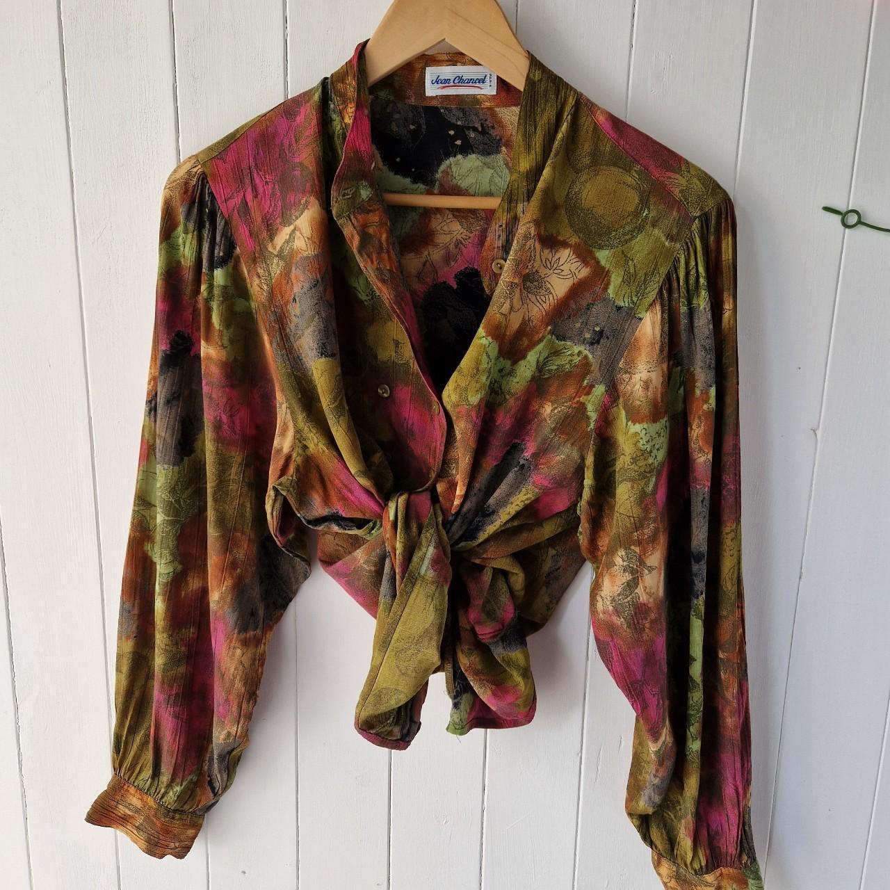 Jean Chancel Paris vintage abstract faux double... - Depop