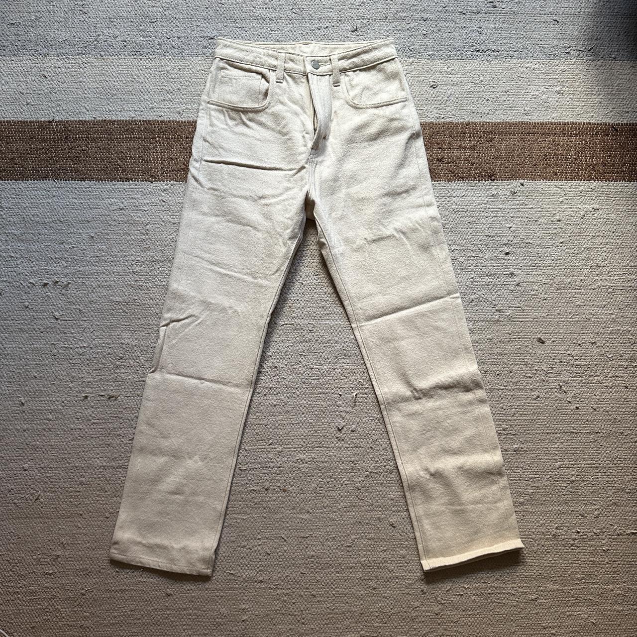 Industry of All Nations Cream Colored Jeans. Never... | Depop