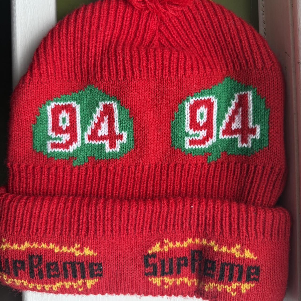 Supreme red bobble hat Used - Not in years Had a... | Depop