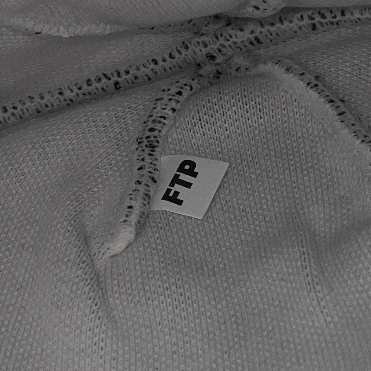 FTP Allover Logo Ski Mask in White - Depop
