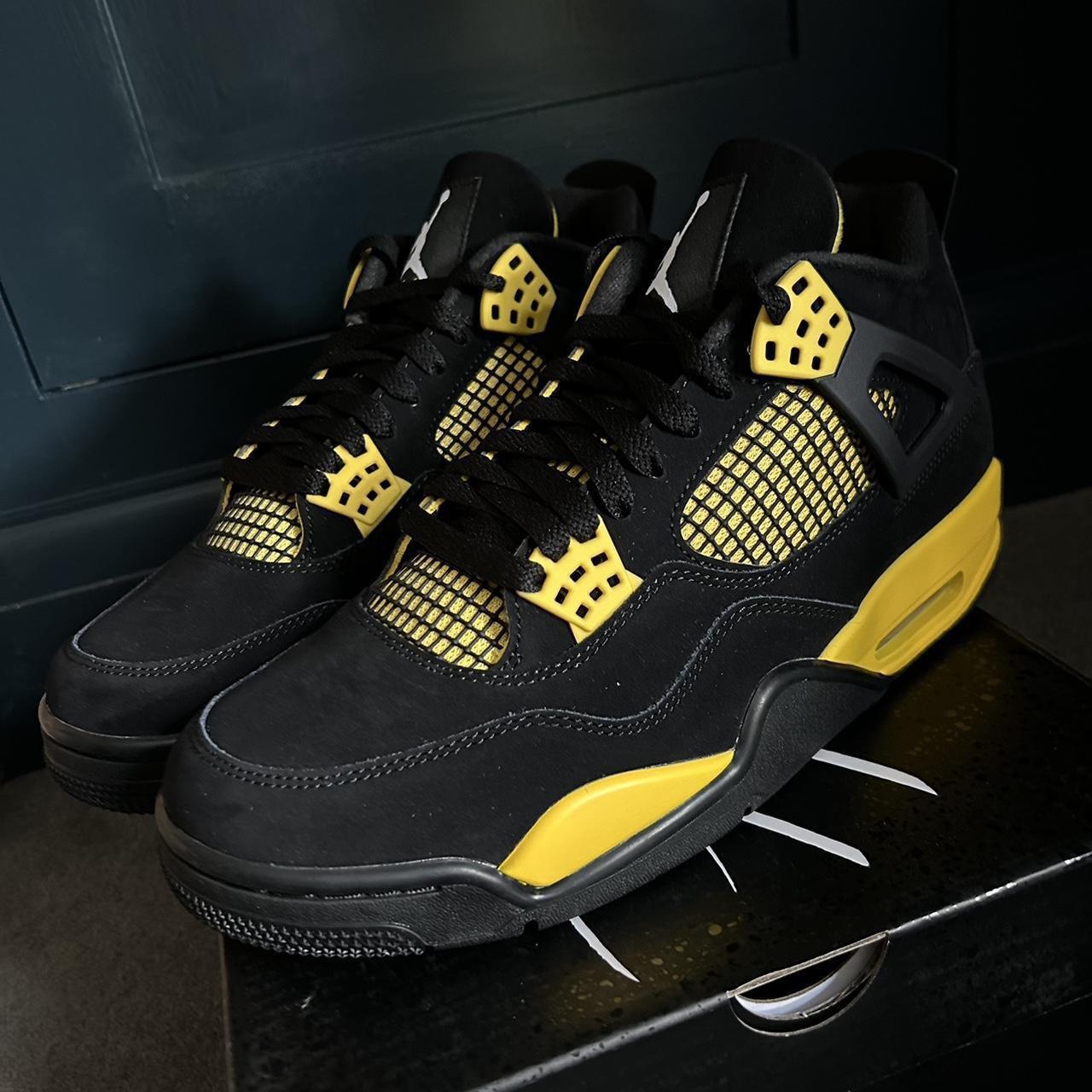 -Nike air Jordan 4-Yellow thunder -great... - Depop