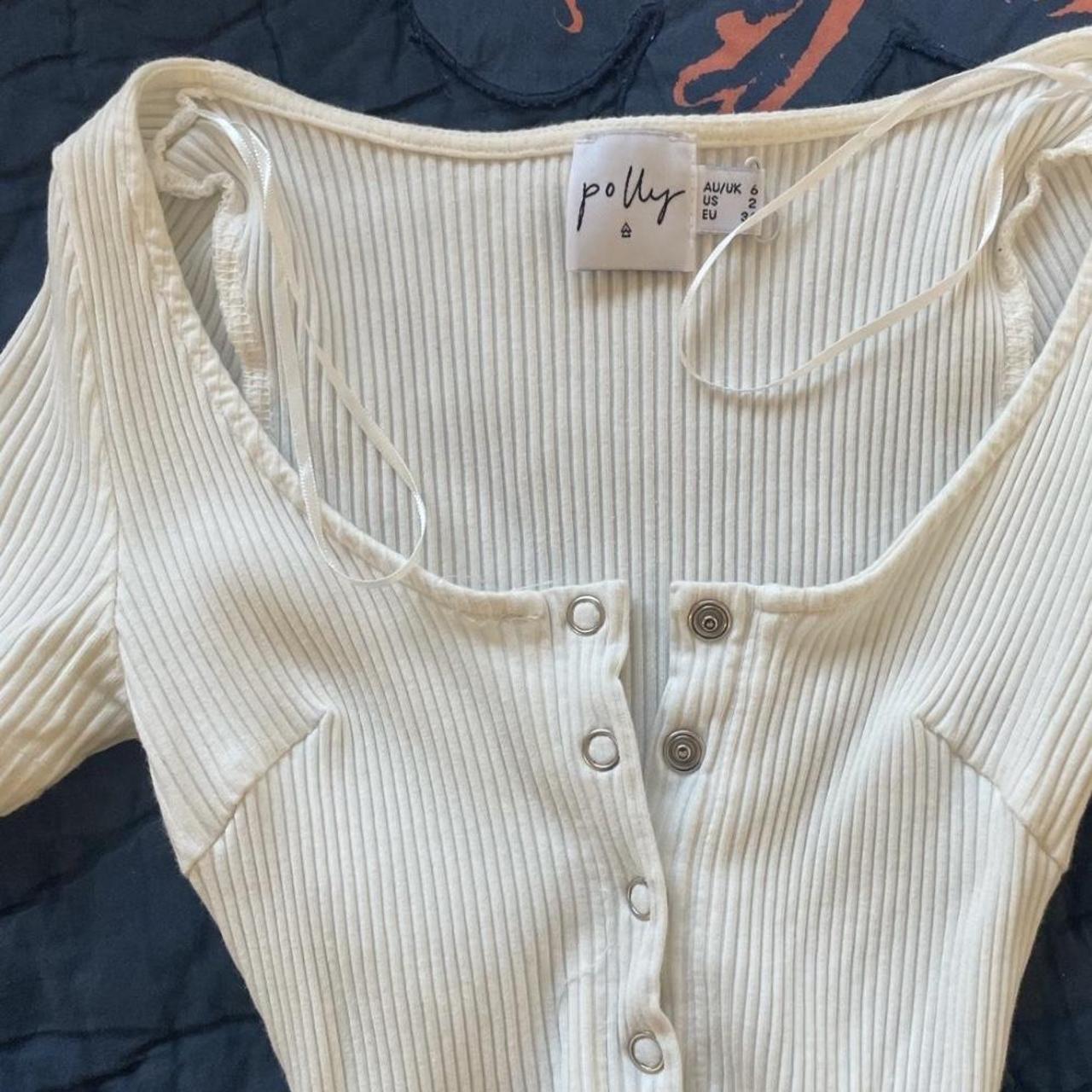 Princess Polly Women's White Bodysuit | Depop