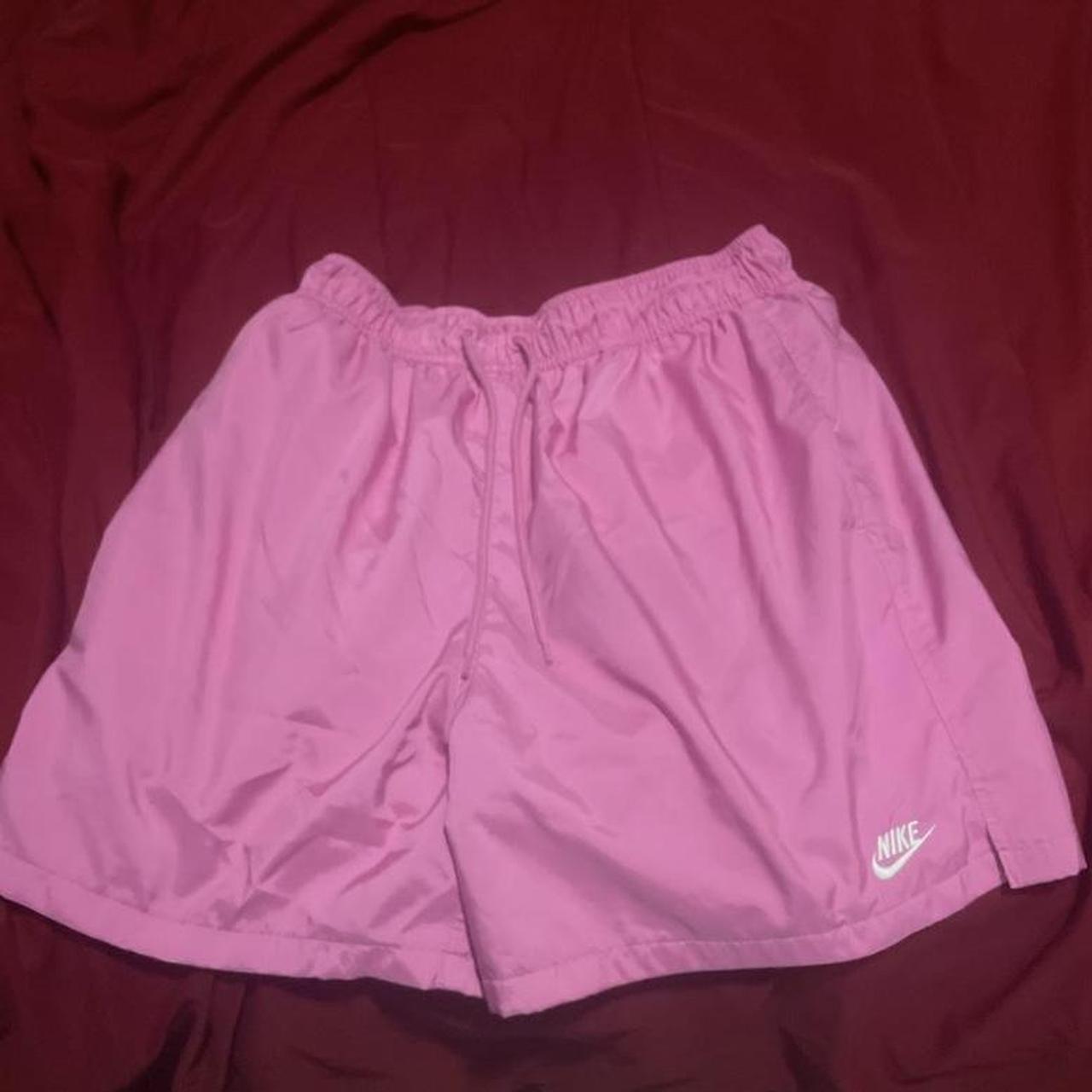 Pink Nike shorts nike size small | Depop