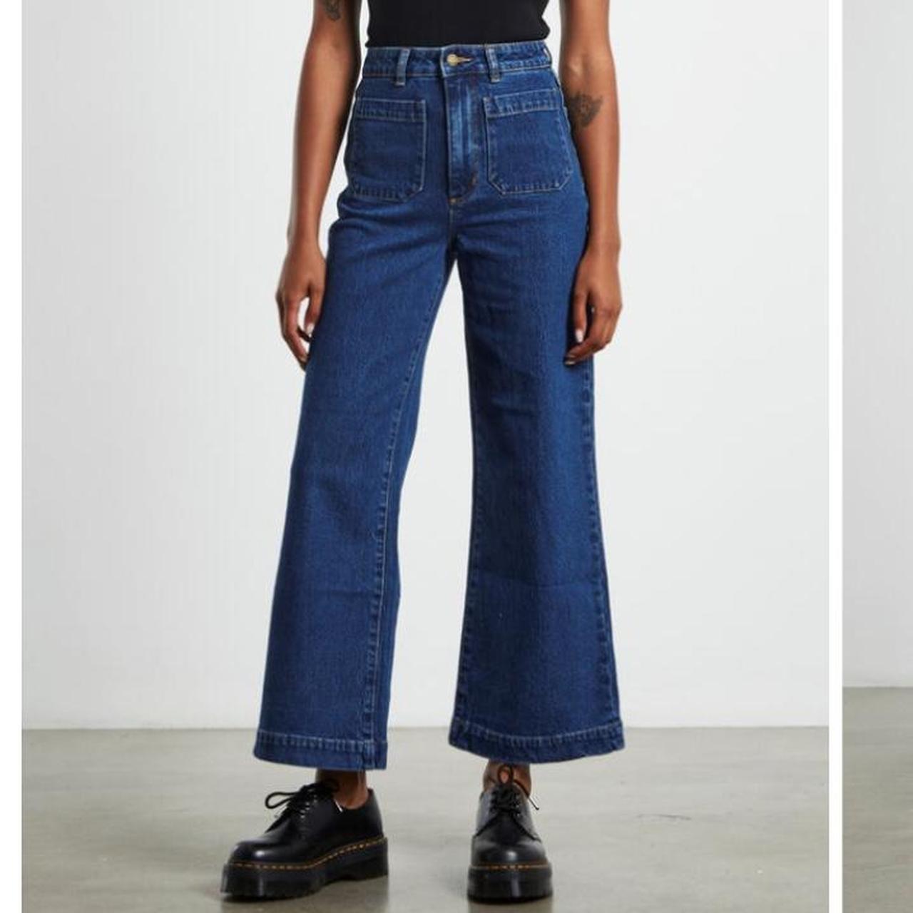 Rollas high rise wide leg size 7 (25) Worn twice... | Depop