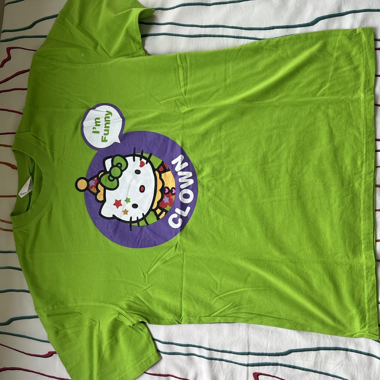 Hello kitty green t shirt - Depop