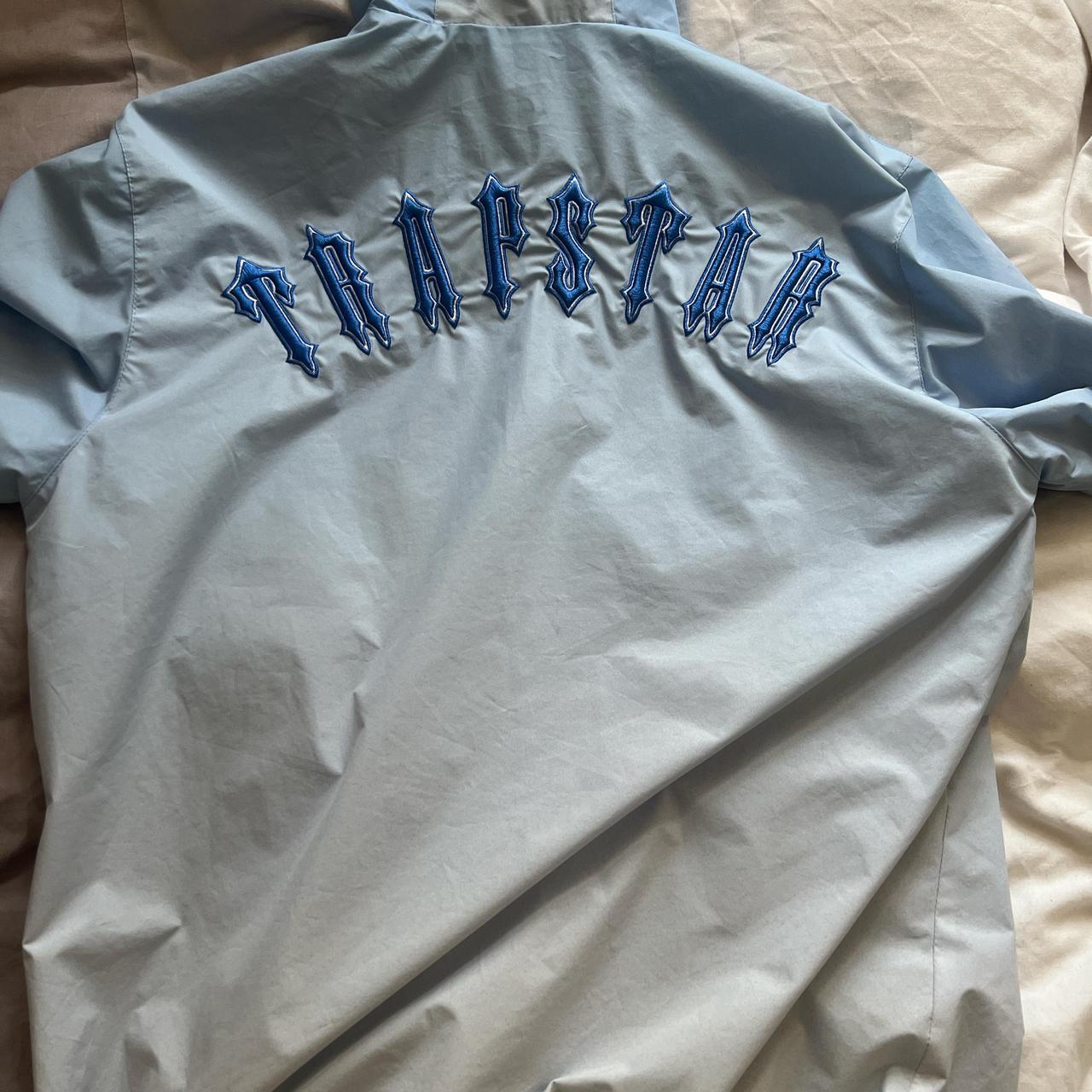 medium blue windbreaker trap star - Depop