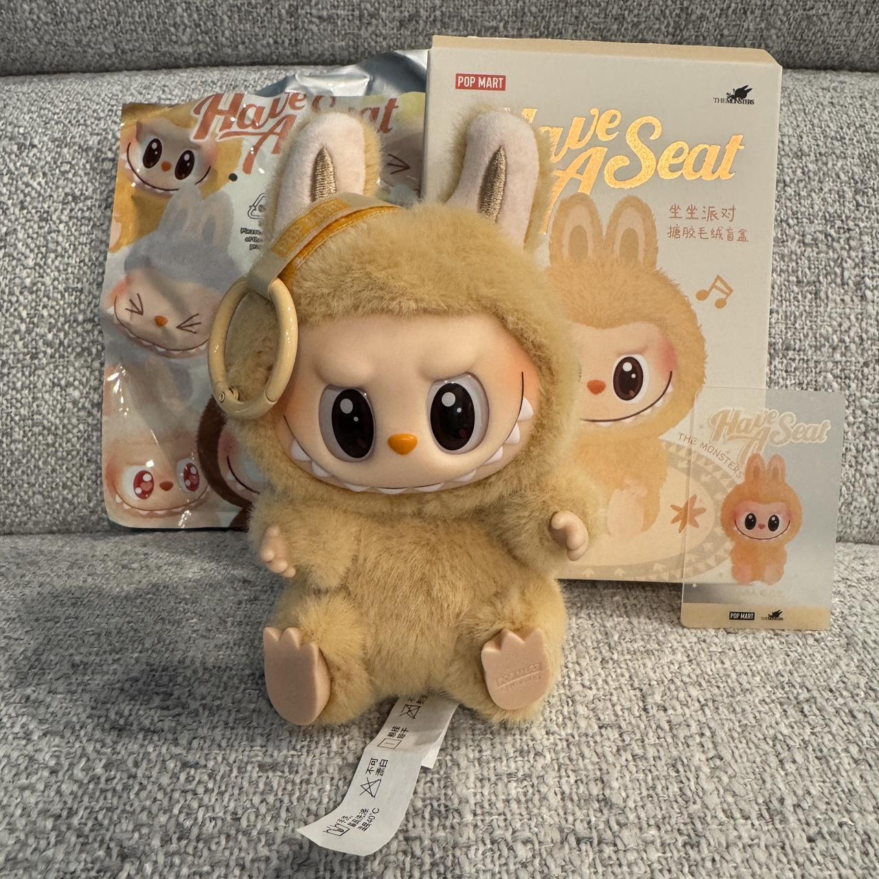 Popmart Labubu Have A Seat Baba authentic purchased... | Depop